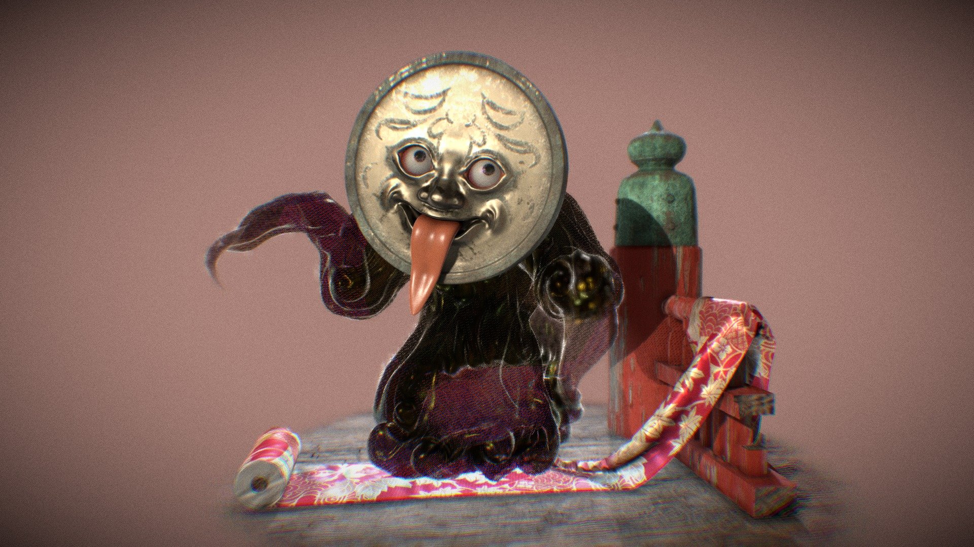 Youkai series #03 "Ungaikyou" - 3D model by gazak [3f564ea] - Sketchfab
