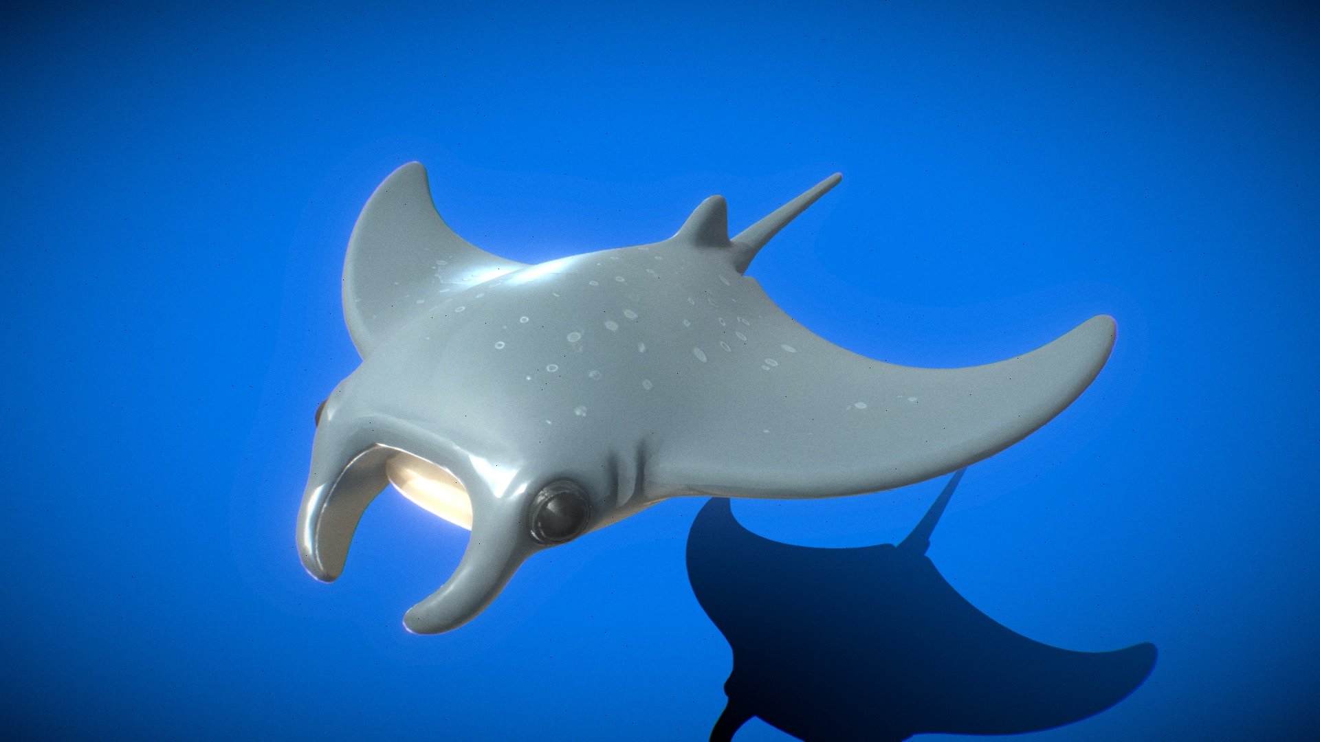 Cartoon Manta Ray (animated) - Download Free 3D model by Jungle Jim ...