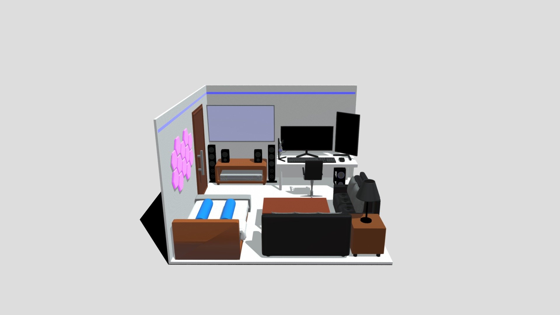 Dream Gaming Room - 3D model by Immanuel Ardell H (@ardell1234 ...