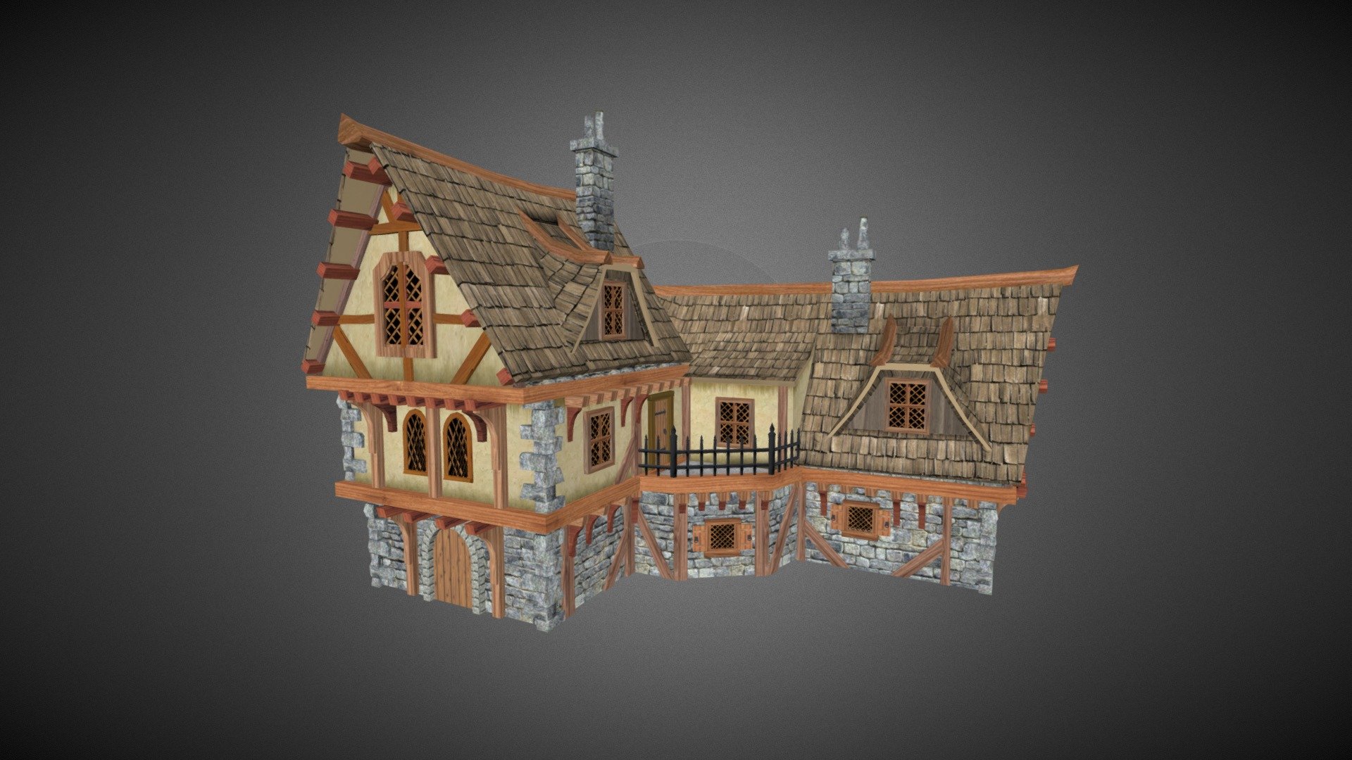 Medieval Coaching Inn - 3D model by CG Duck (@cg_duck) [3f57931 ...