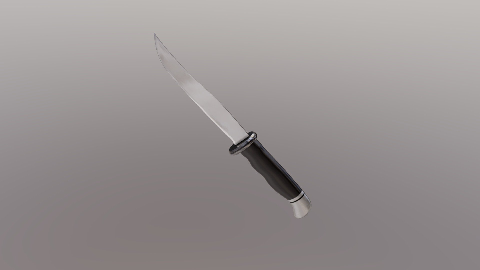 Hunting knife model + PBR textures - Download Free 3D model by ...