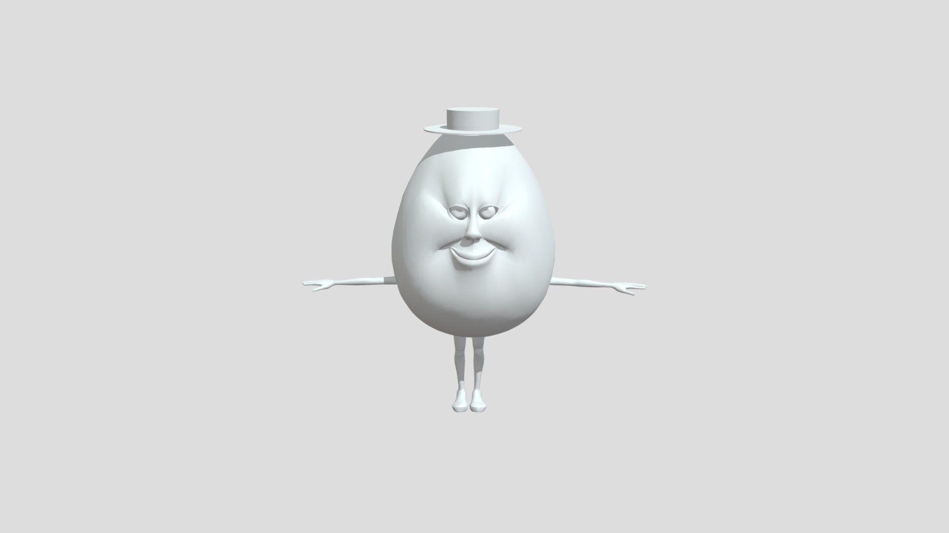 EZ Characters Humpty Dumpty Toon Egg - Download Free 3D model by ...