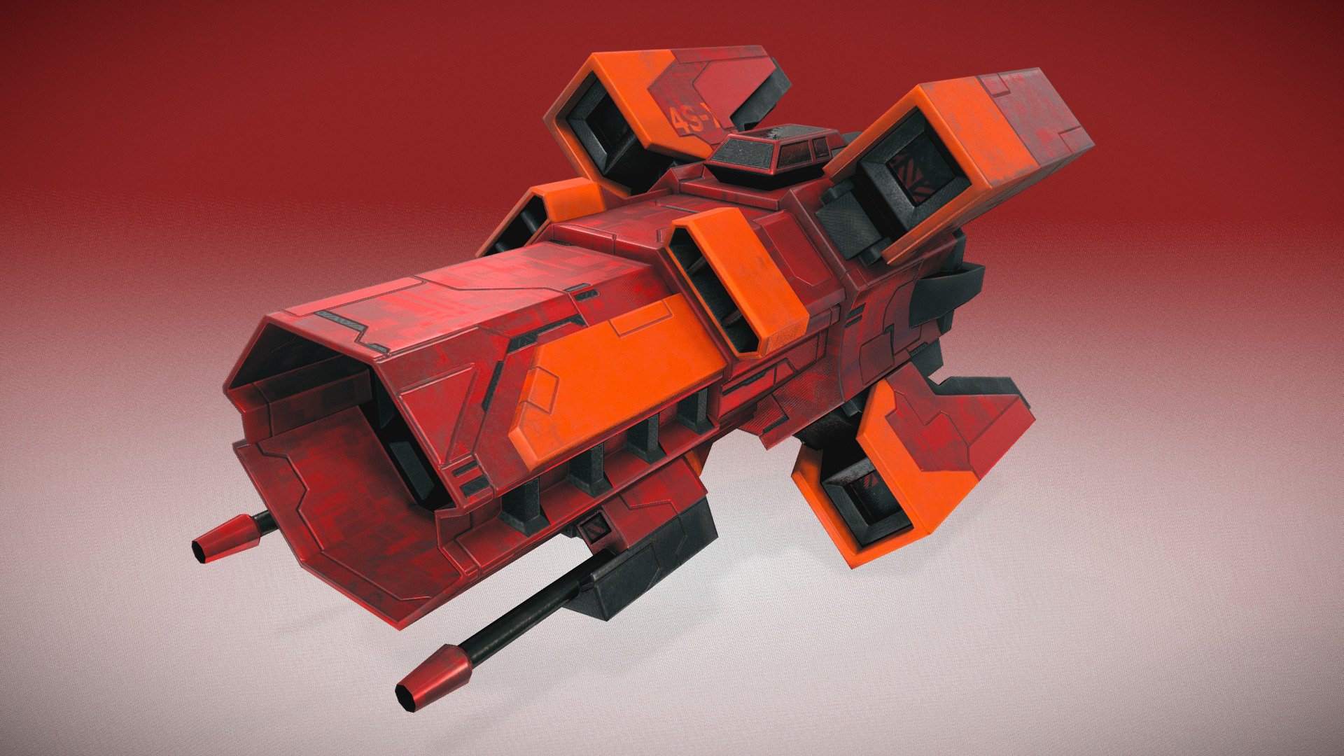 Starship Crusader - 3D model by 33V1 [3f5d618] - Sketchfab