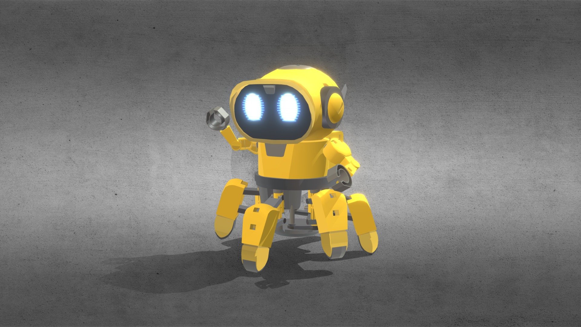Little Robot - Download Free 3D model by Asronjsk [3f5dc14] - Sketchfab