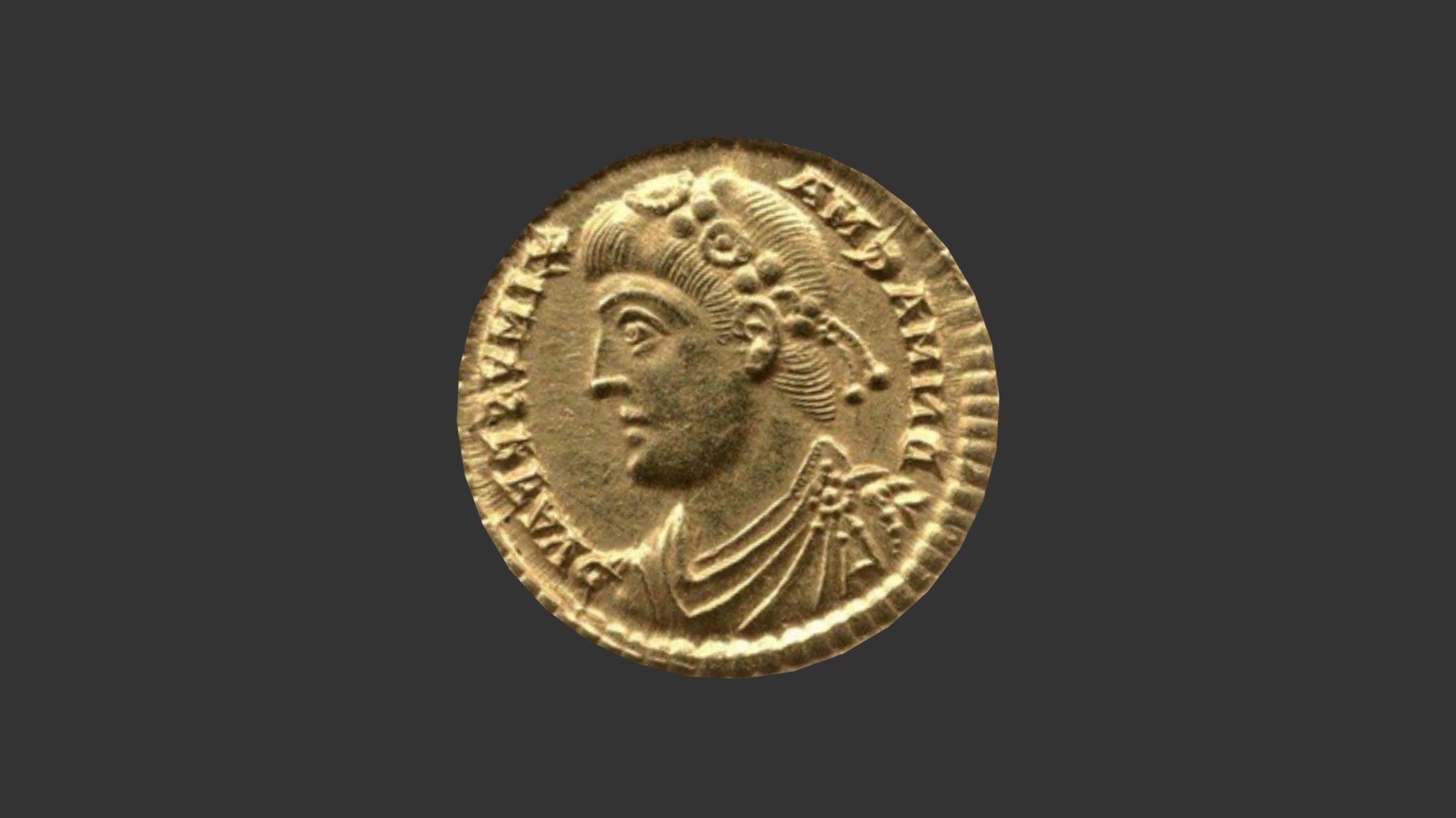 4th Century Magnus Maximus Two Emperors Coin - Download Free 3D model ...
