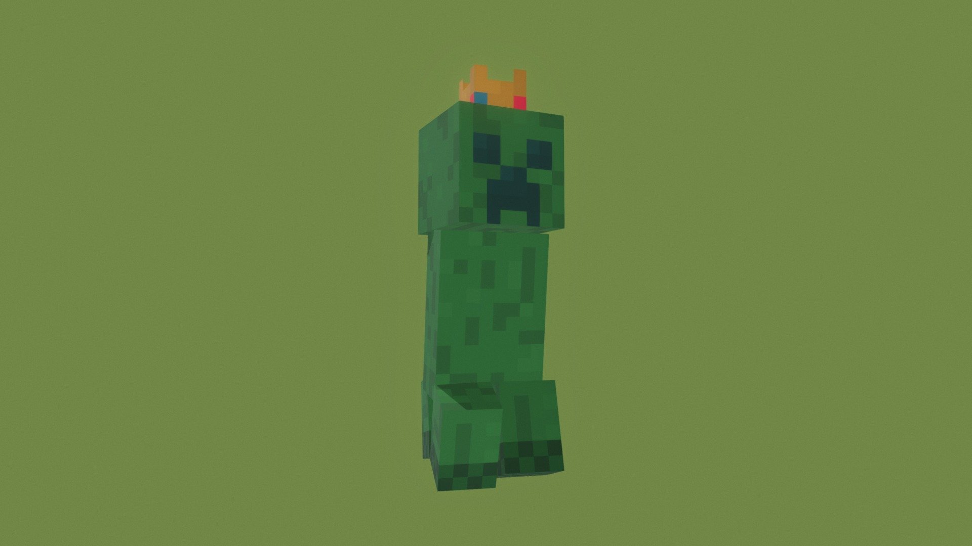 creeper with crown - Download Free 3D model by baba.pig (@baba ...