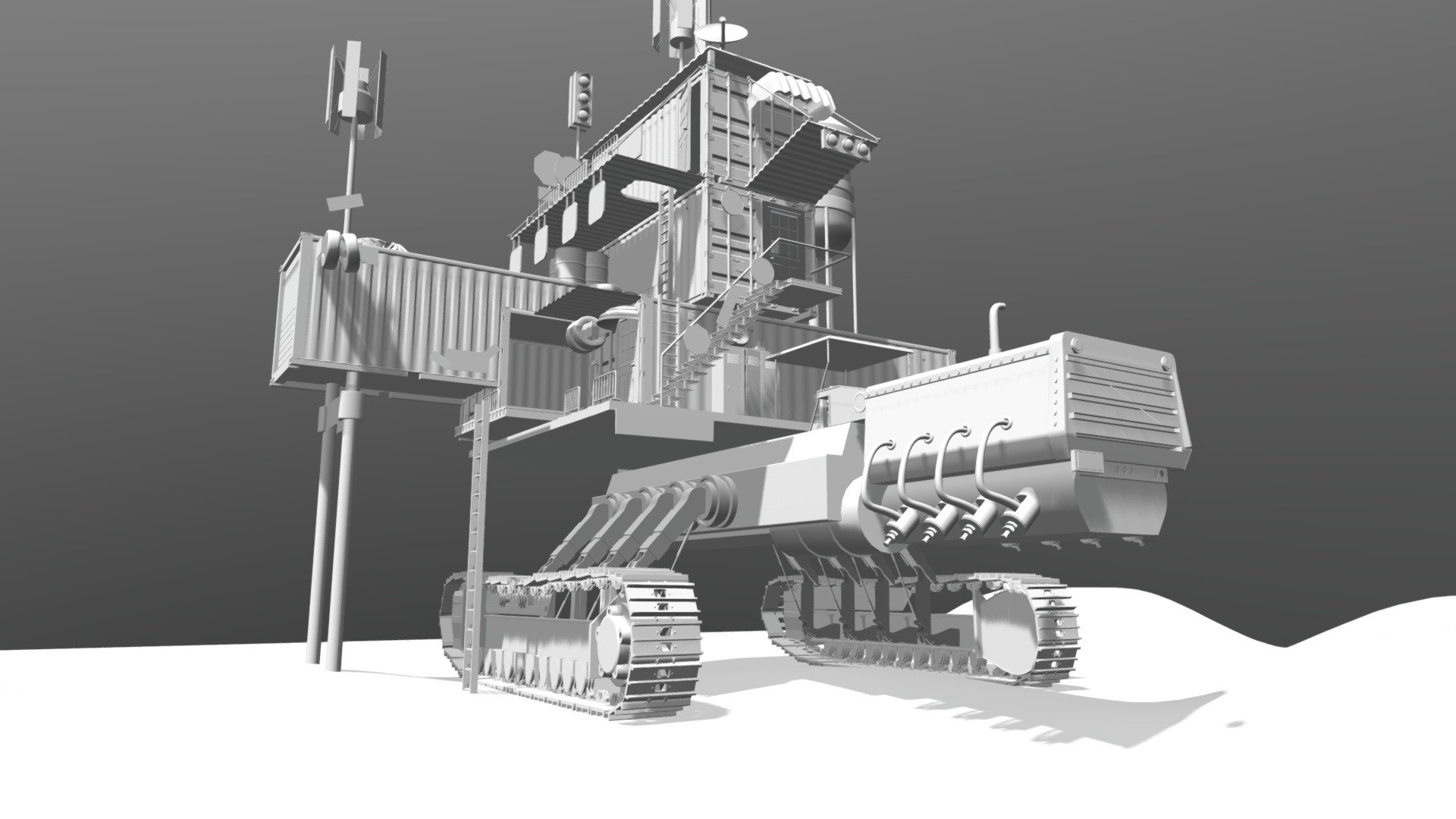 Walker City - Download Free 3D model by darius_mir [3f66fd0] - Sketchfab