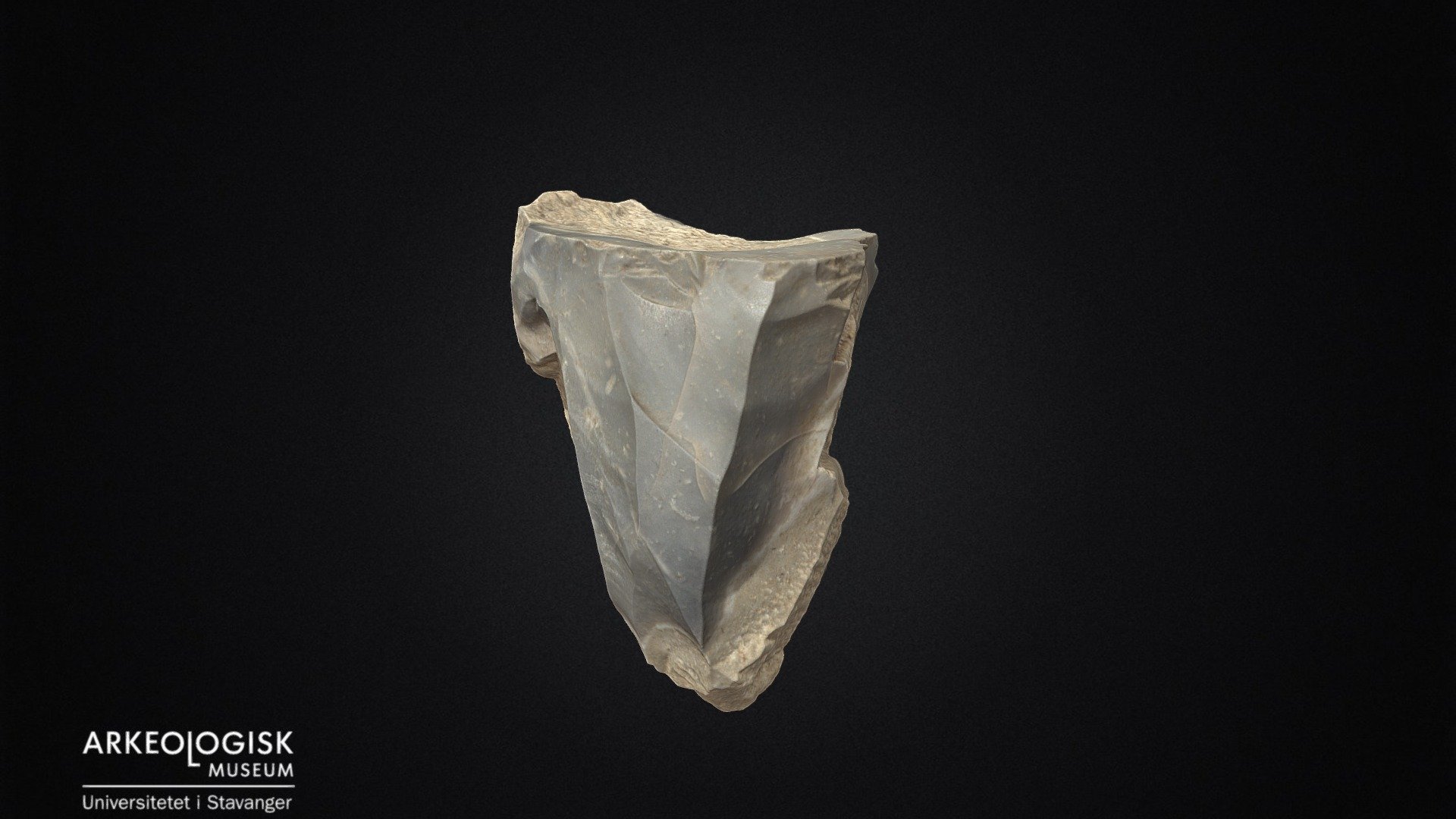 Flint core - mesolithic - Download Free 3D model by Arkeologisk Museum ...