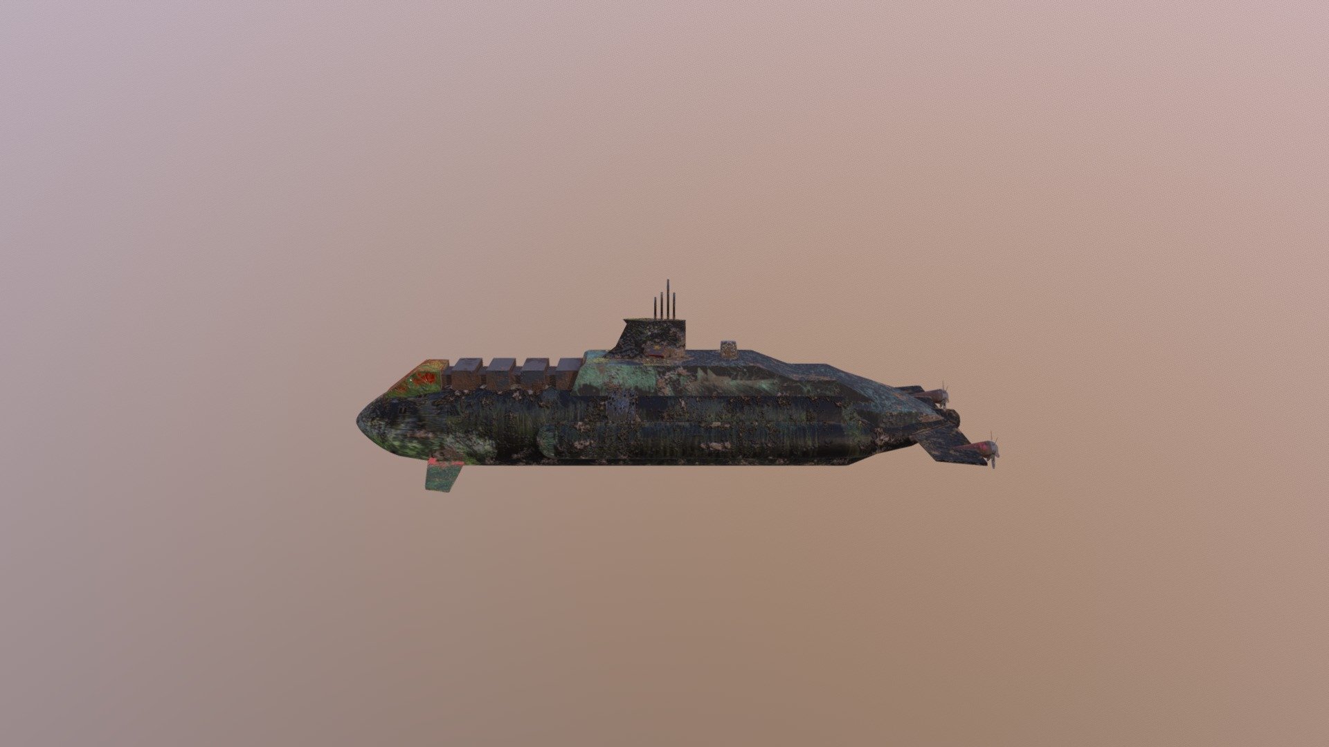 Red Alert 2 Soviet Submarine - 3D model by dedmen [3f6813f] - Sketchfab