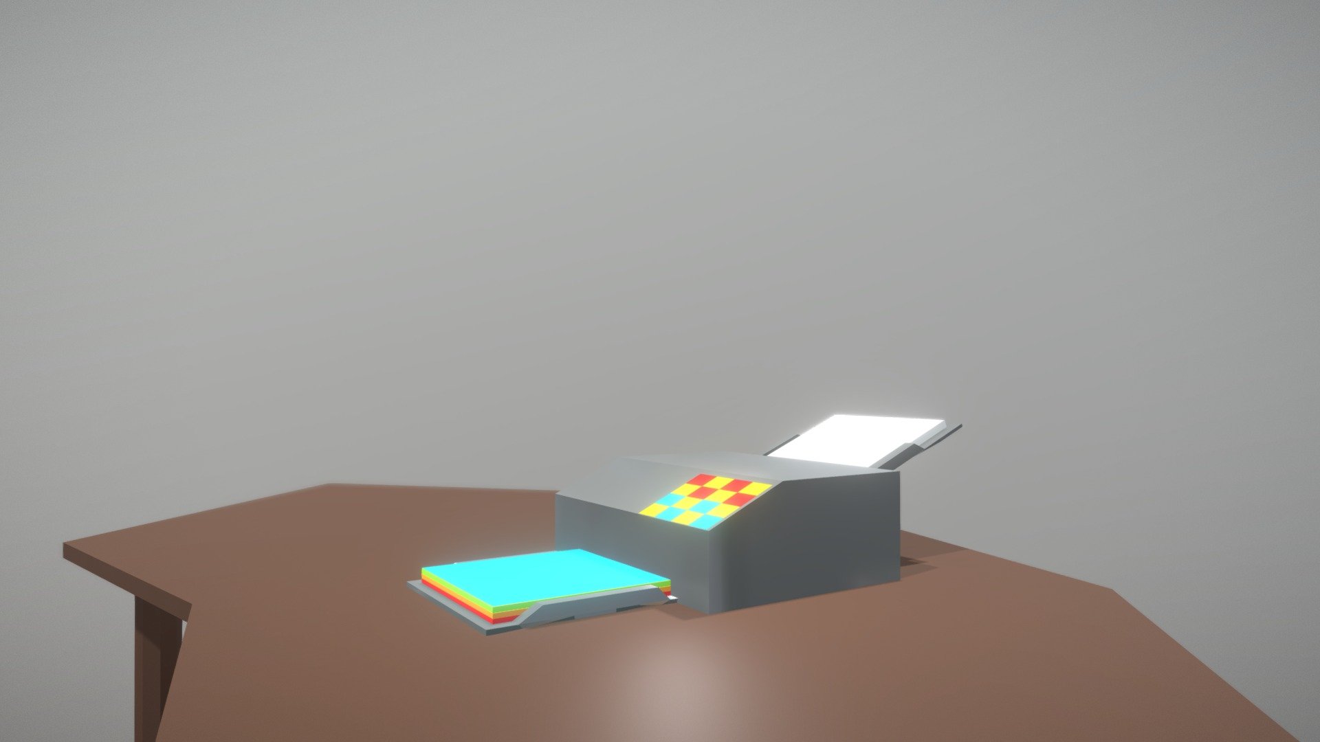 Low Poly Printer - 3D model by OmegaU20 (@U20) [3f6ed9e] - Sketchfab