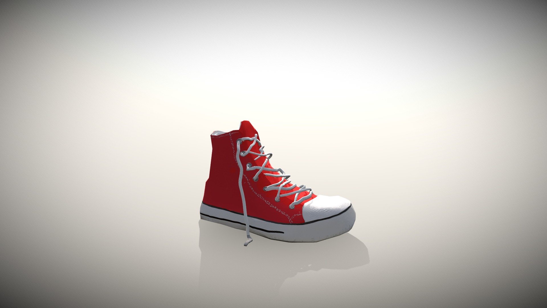 Red Converse - 3D model by Joanne Broderick (@JoanneBroderick) [3f6f65c ...