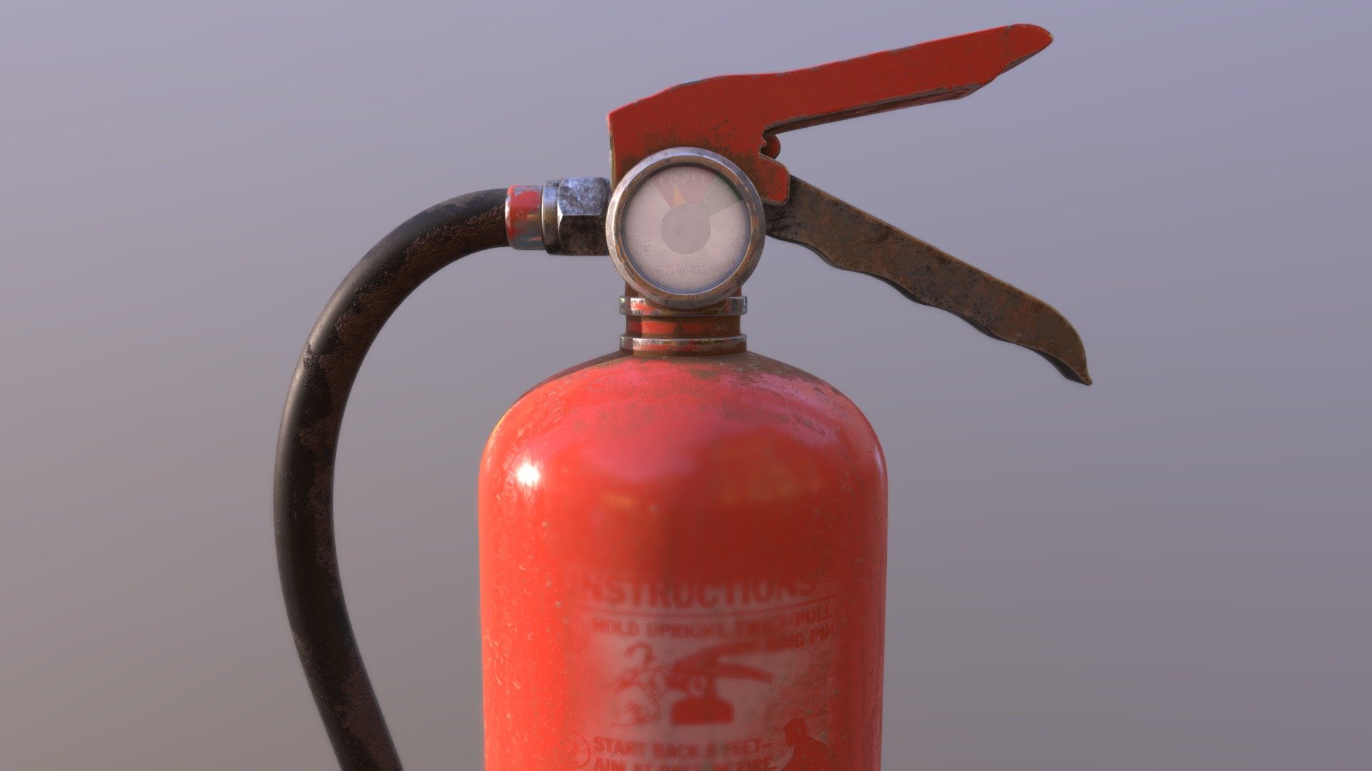 Old fire extinguisher - 3D model by egsmrnv [3f6fe3f] - Sketchfab