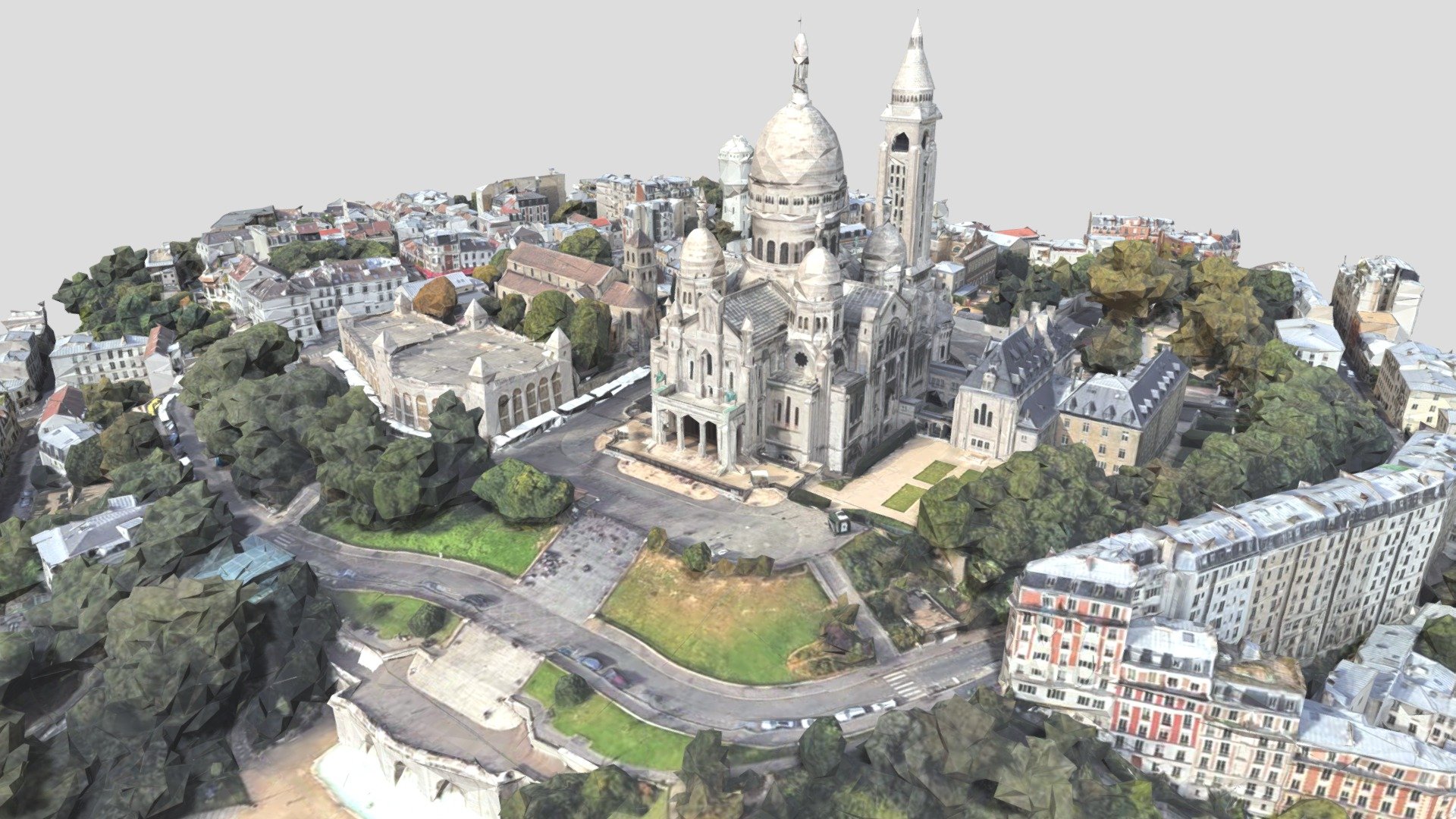 The Basilica Of Sacré-Cœur De Montmartre - Download Free 3D model by ...