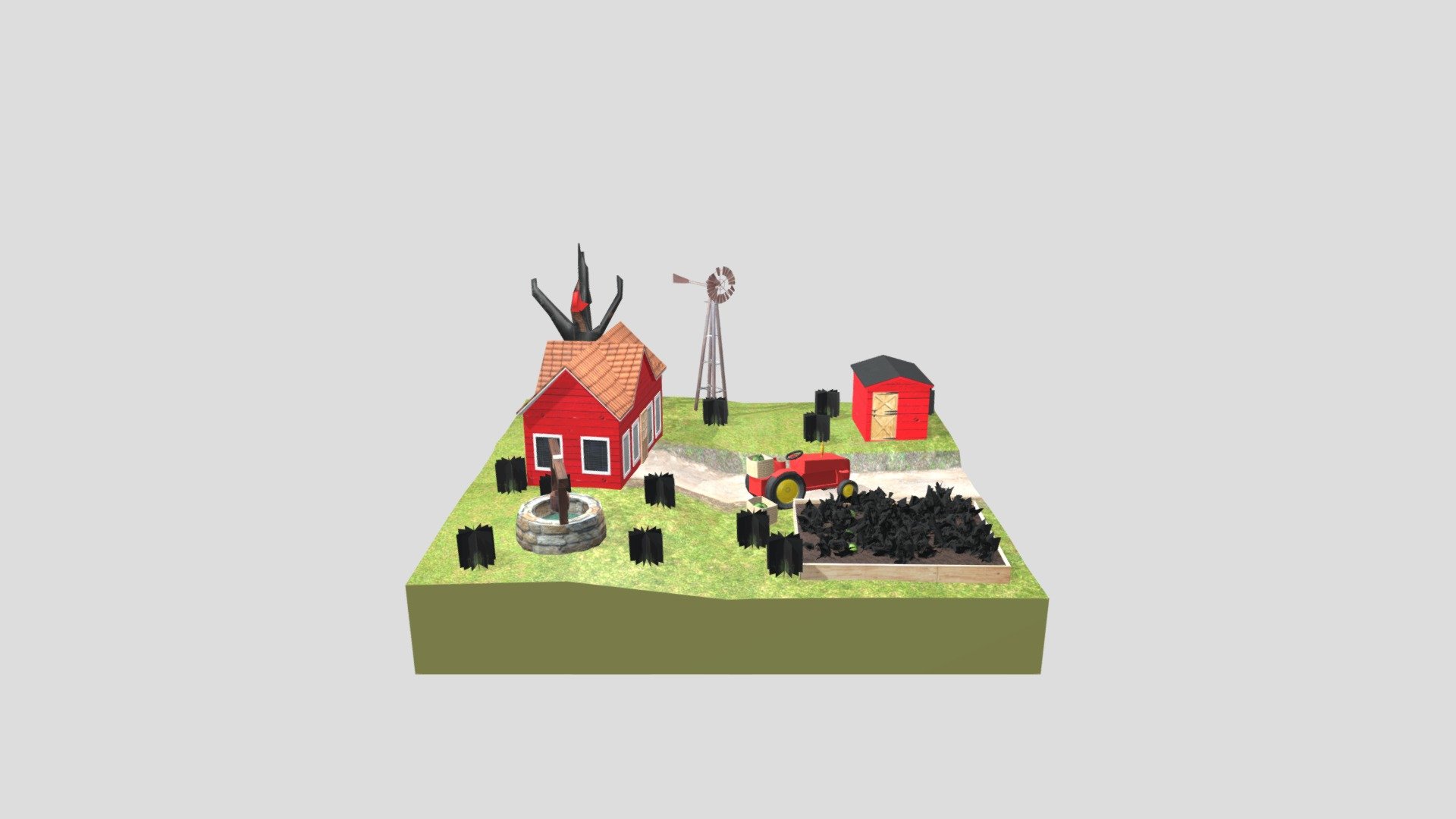 DAE Diorama retake – Small farm - 3D model by bo.faas-scharmin [3f72204 ...