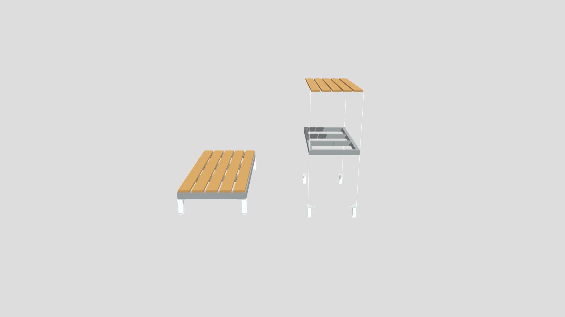 MODULO DE DECK - 3D model by schmidtgaston9 [3f7420e] - Sketchfab