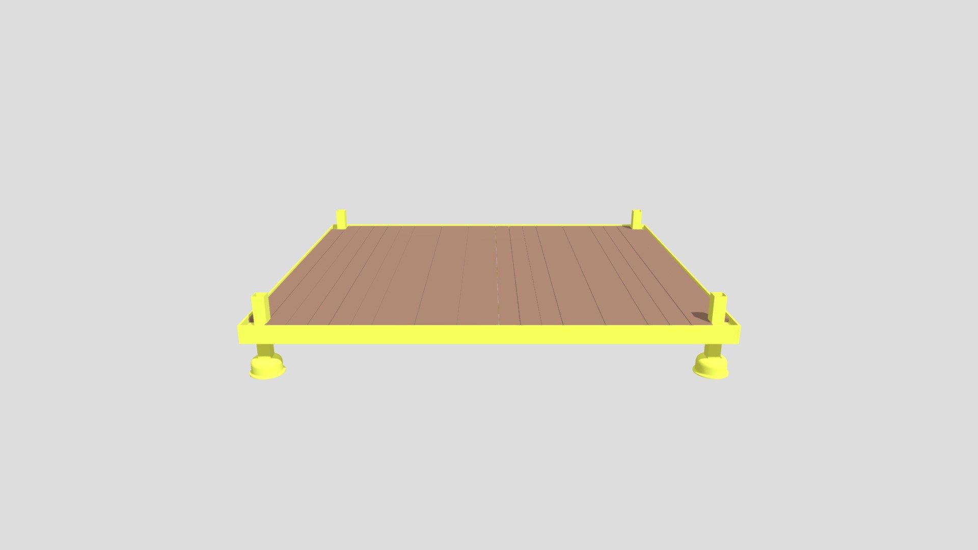 Metal Frame Pallet - Download Free 3D model by TaffyB (@taffyblock325 ...