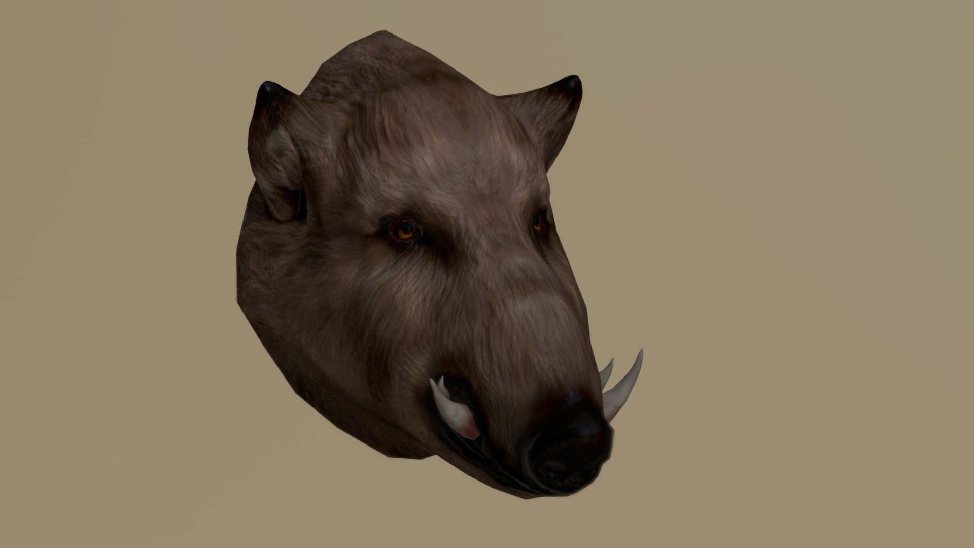 Boar Head - 3D model by Attila Herczeg (@attgeher) [3f7874d] - Sketchfab
