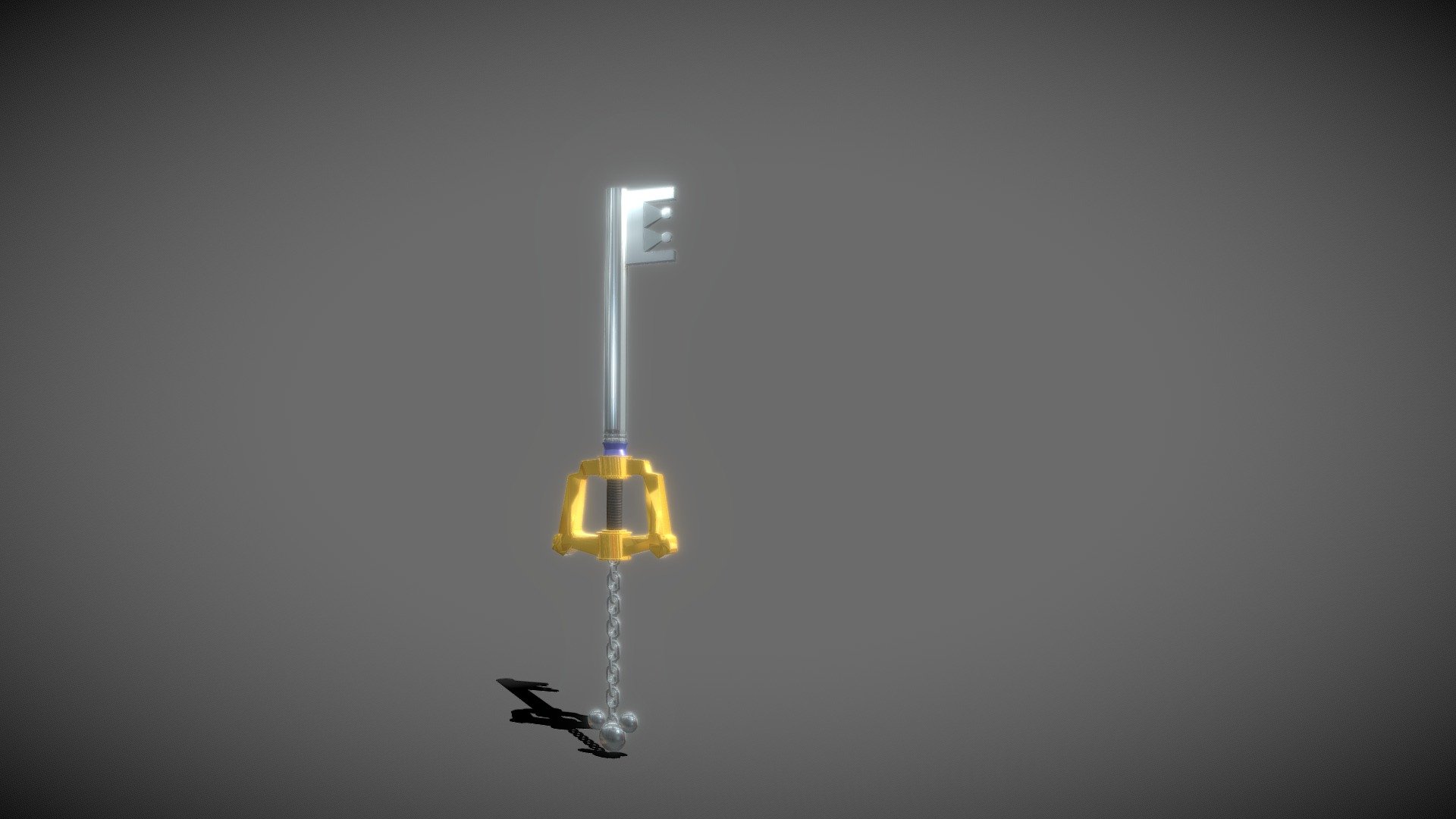 Keyblade(KingdomKey) - 3D model by CliffordRobinson [3f79eeb] - Sketchfab