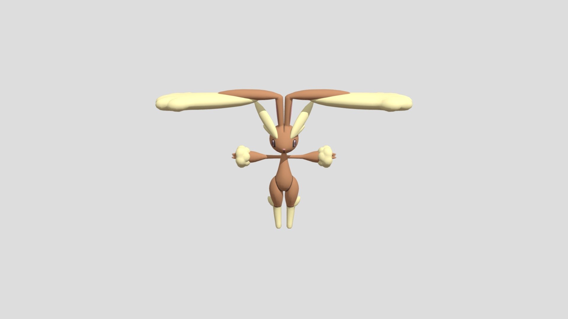 3DS - Pokemon X Y - 428 Lopunny (1) - Download Free 3D model by ...
