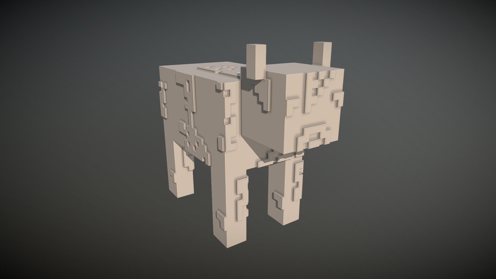 Minecraft Cow - Buy Royalty Free 3D model by robulltec [3f7d896 ...