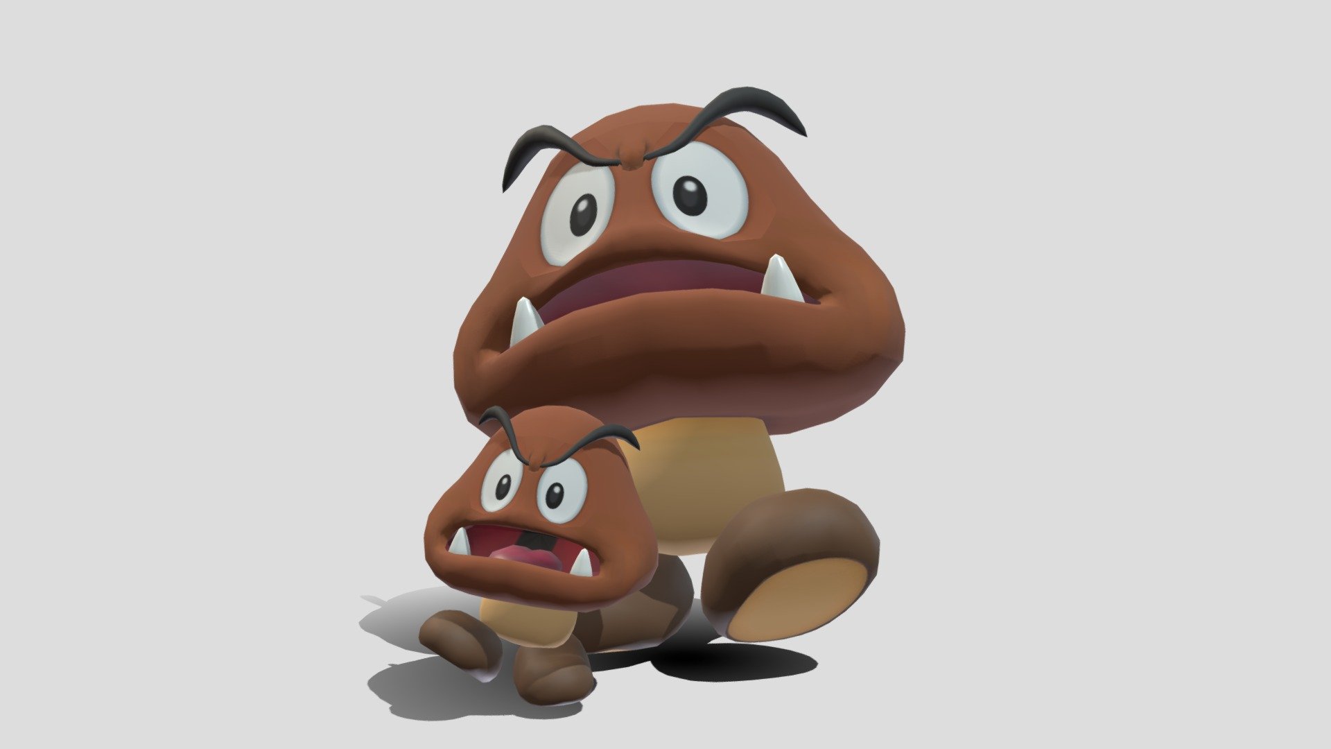 Big Goomba Trophy (Smash 4) - 3D model by garfeld2 [3f7dd0b] - Sketchfab