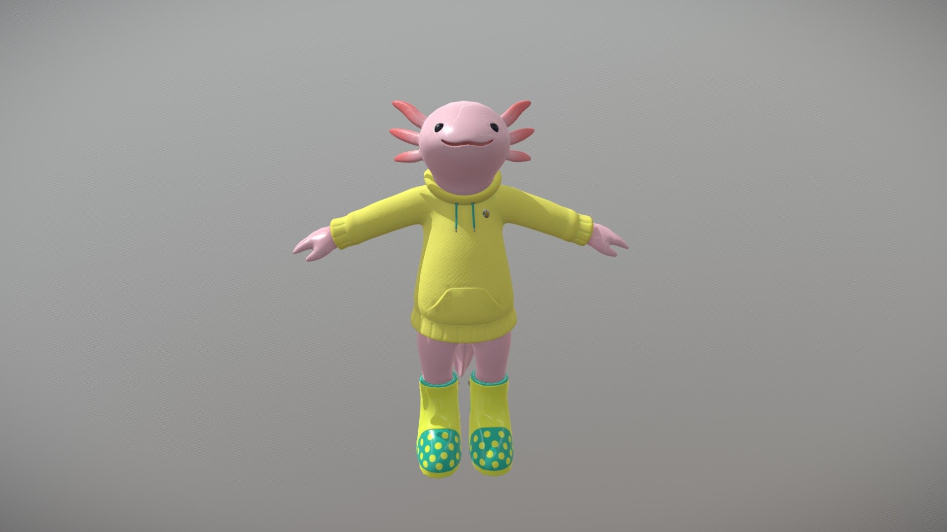 Axolotl - 3D model by humanartist25 [3f7f7ac] - Sketchfab