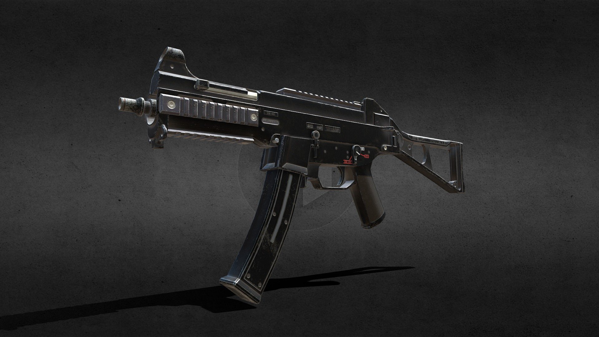 PUBG - Weapons - UMP - 3D model by metatrox [3f7fd89] - Sketchfab