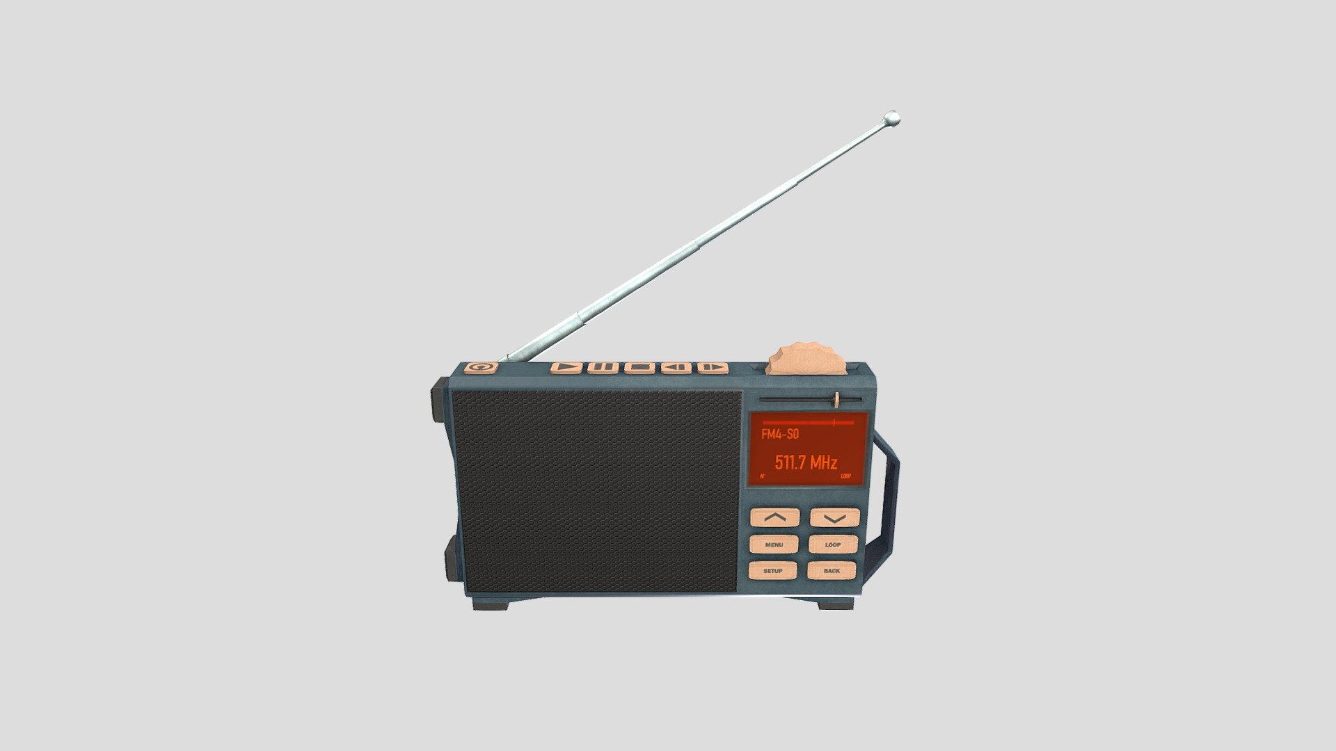 School Project Radio - 3D model by dmblack [3f80ae0] - Sketchfab