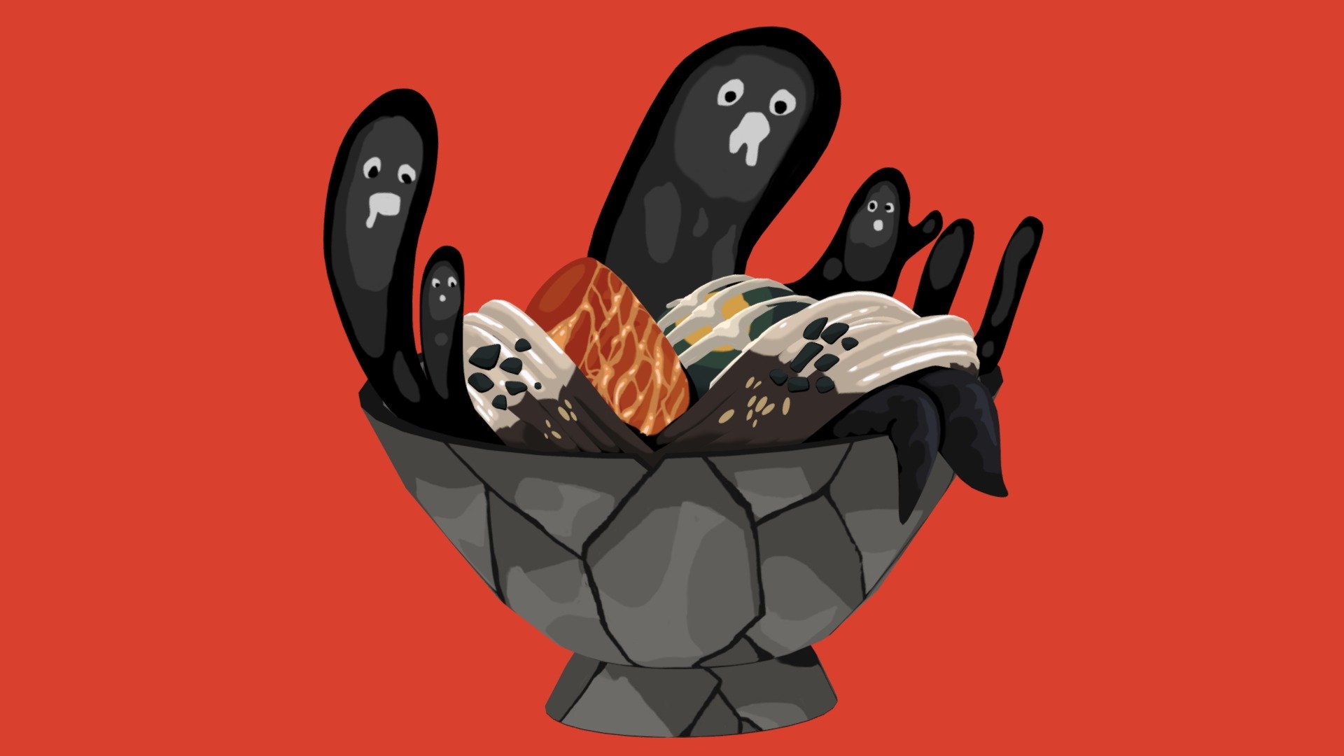 Cursed Ramen - 3D model by Nicole_Davis [3f81368] - Sketchfab