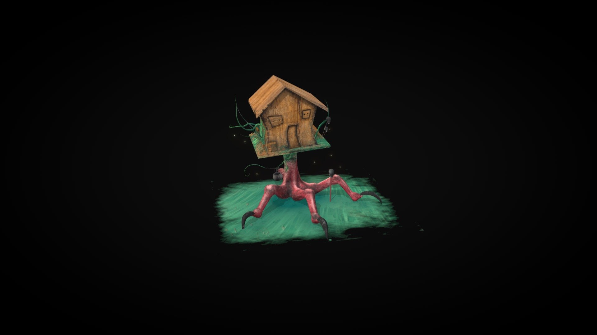 animacja baba jaga - 3D model by murrens [3f8142d] - Sketchfab