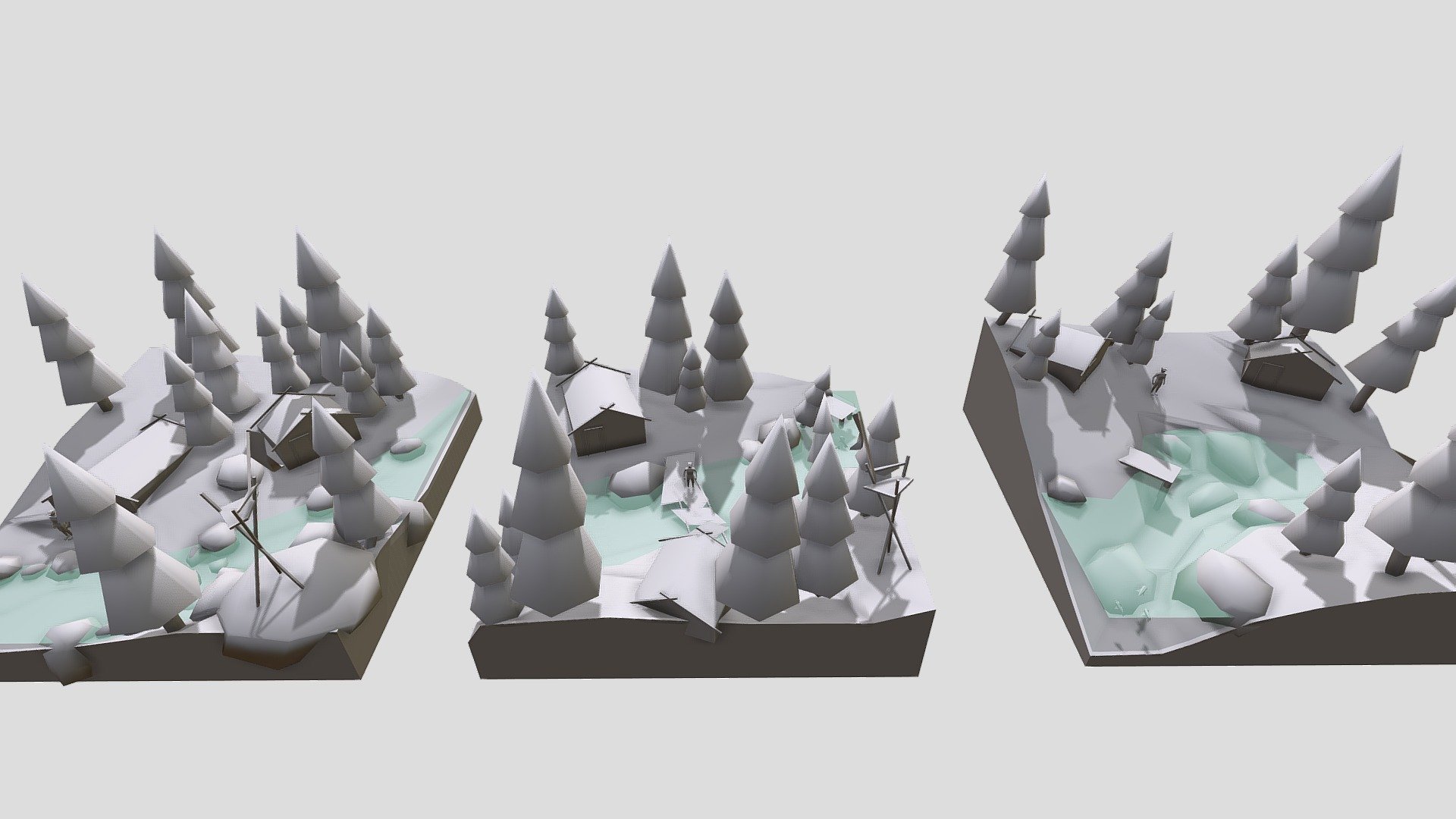 DAE Diorama Blockout - Forest Loner - 3D model by RobbeHeyde [3f8d101 ...