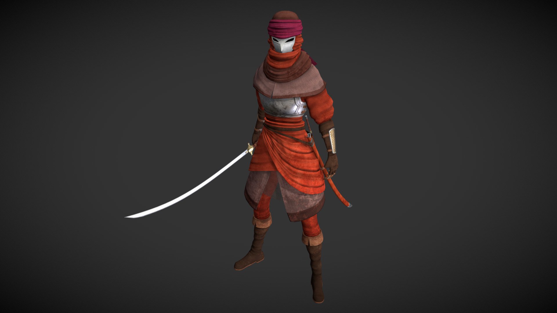 Desert Warrior Character - 3D model by Jaakko Kyllönen (@JakkiK ...