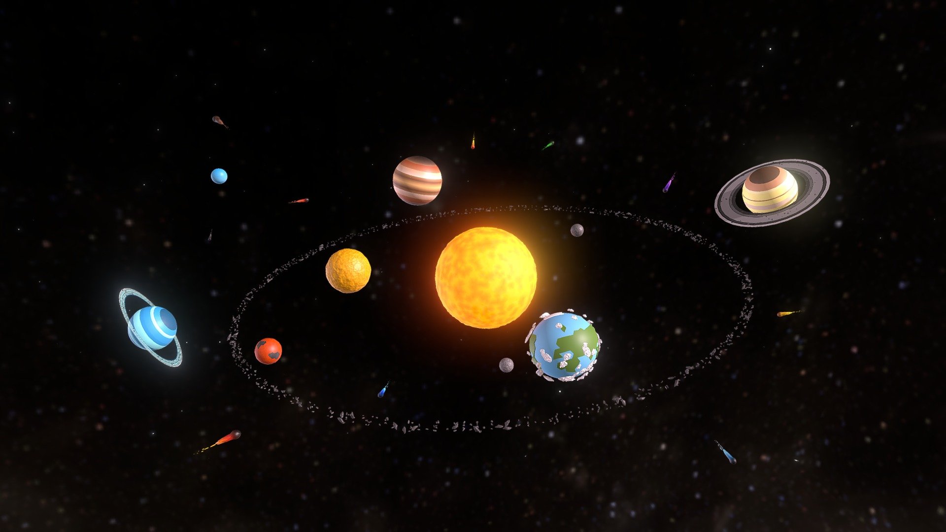 Solar System - 3D model by Hiroba Games (@hirobagames) [3f8ea85 ...