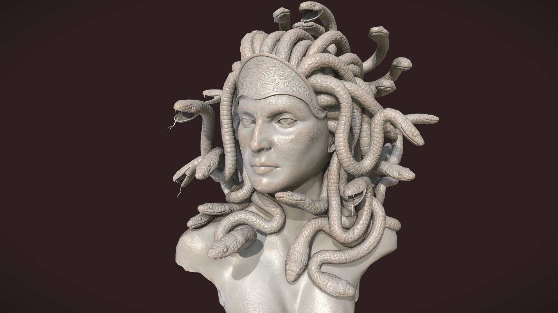 Medusa Bust - 3D model by Luna Bilani (@LunaBilani) [3f8f787] - Sketchfab