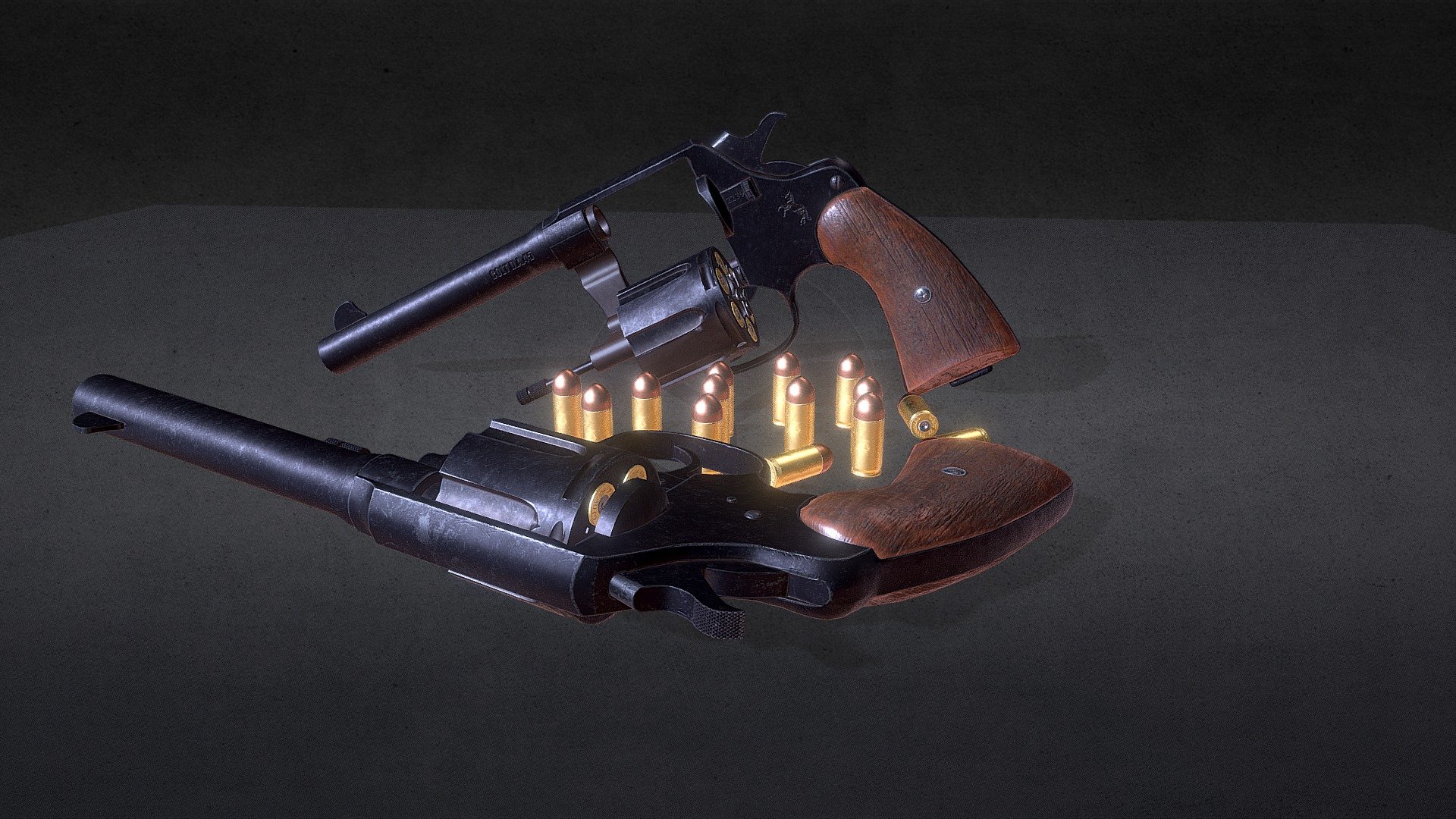 Low Poly Colt M1917 - 3D model by Abdooelsabry [3f8fad7] - Sketchfab