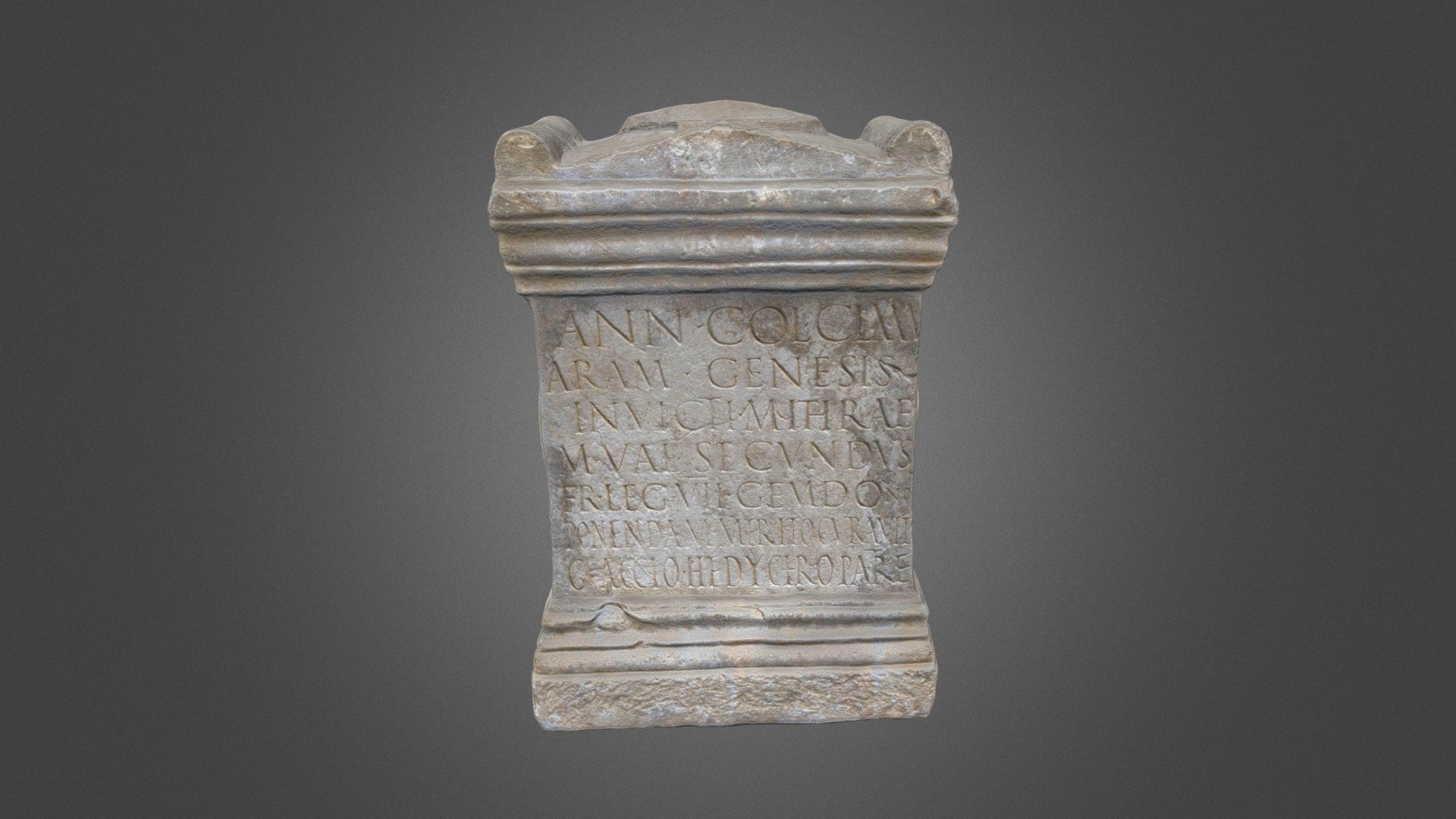Ara a Mitra, Museo Nacional de Arte Romano - 3D model by Héctor Fonseca ...
