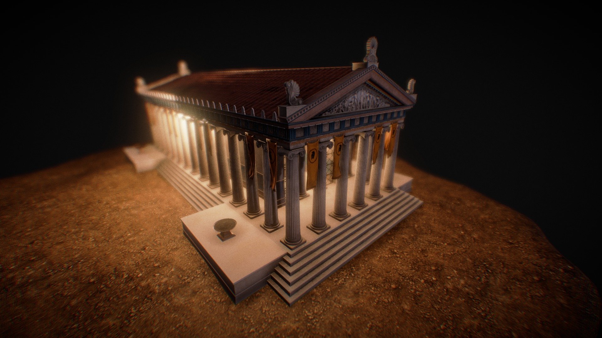 Ionic Temple - 3D model by Philippe Spyropoulos (@kronos47) [3f909f3 ...