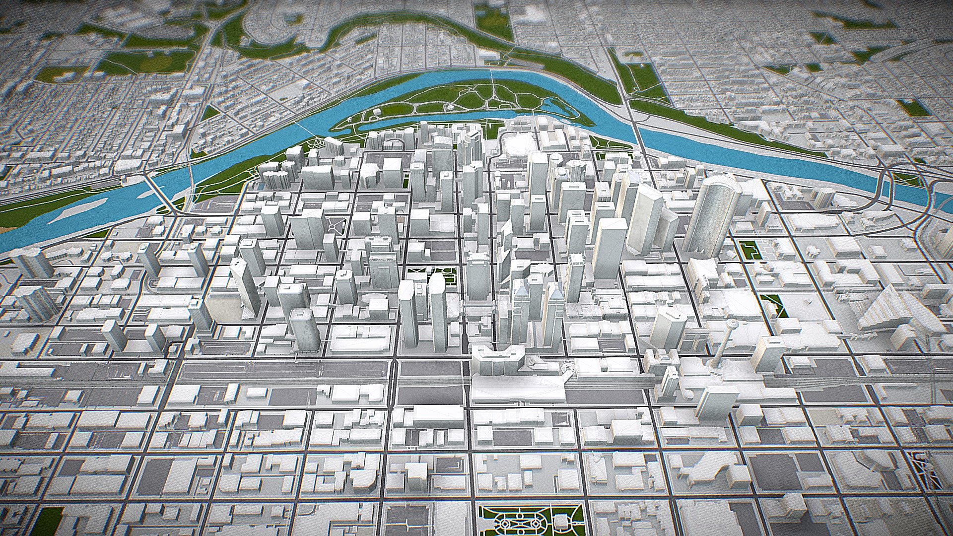 Calgary - 3D city model - Buy Royalty Free 3D model by 3D City Models ...