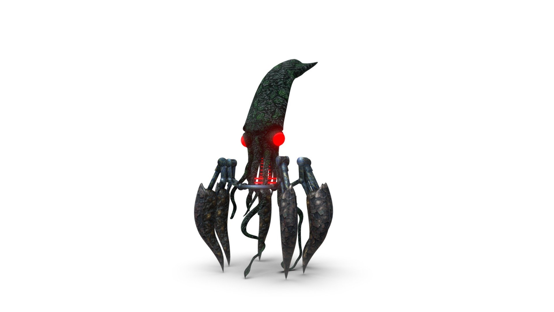 Evil Squid Sci-Fi Monster - Download Free 3D model by JalenJacobson ...