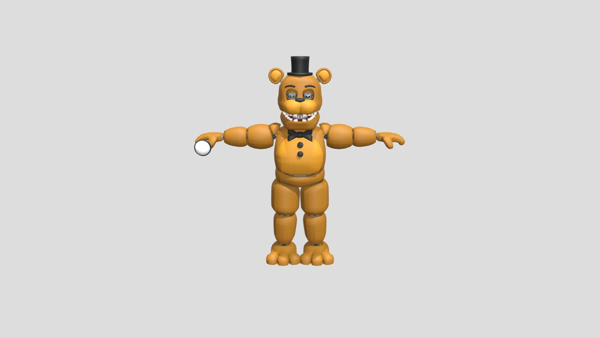 Unwithered Freddy VR - Download Free 3D model by Freddy_Fazbear (@LBSCR ...