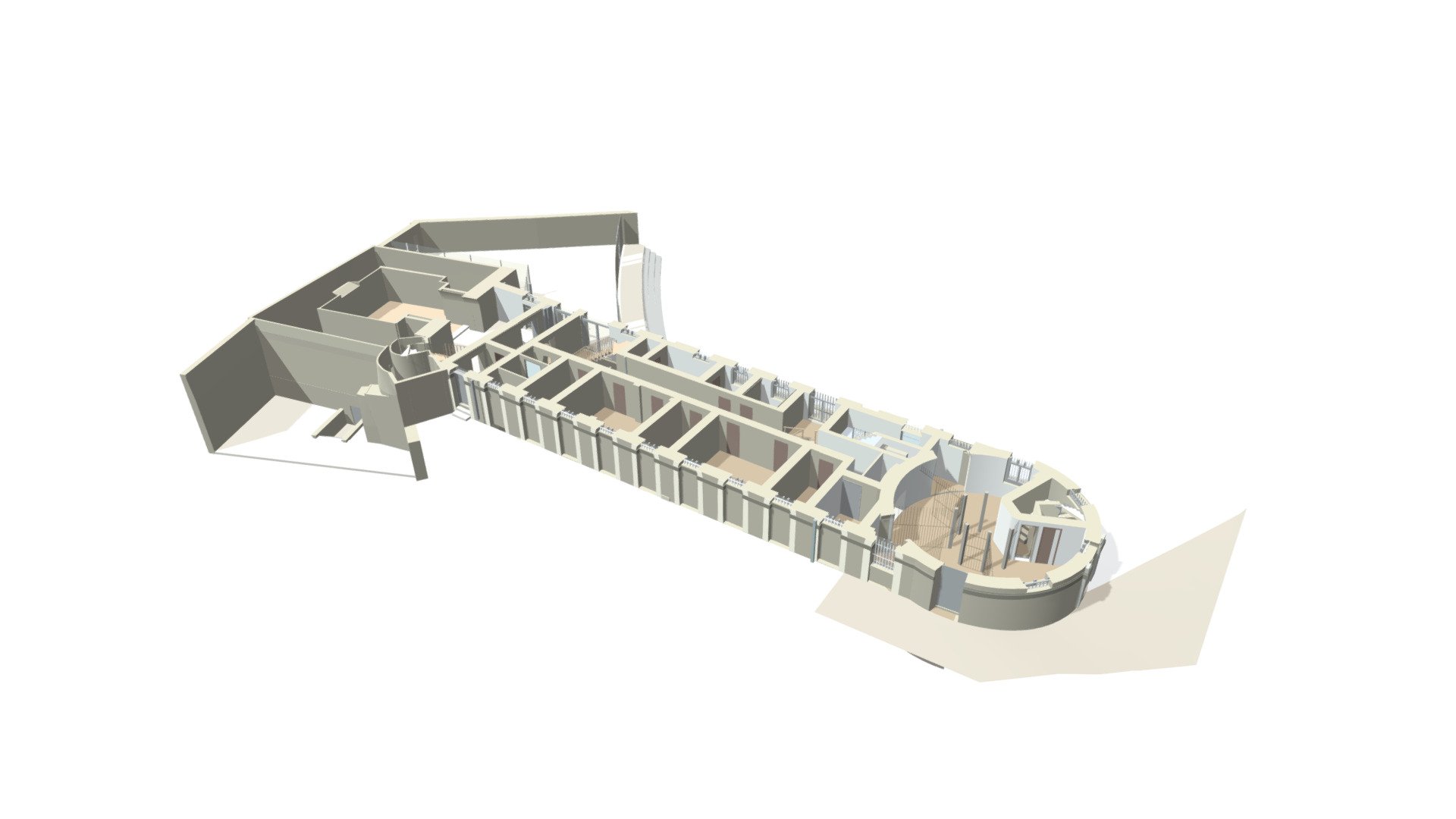 Oxford Castle - 3D Building Model (H,C) - 3D model by Holding Page ...