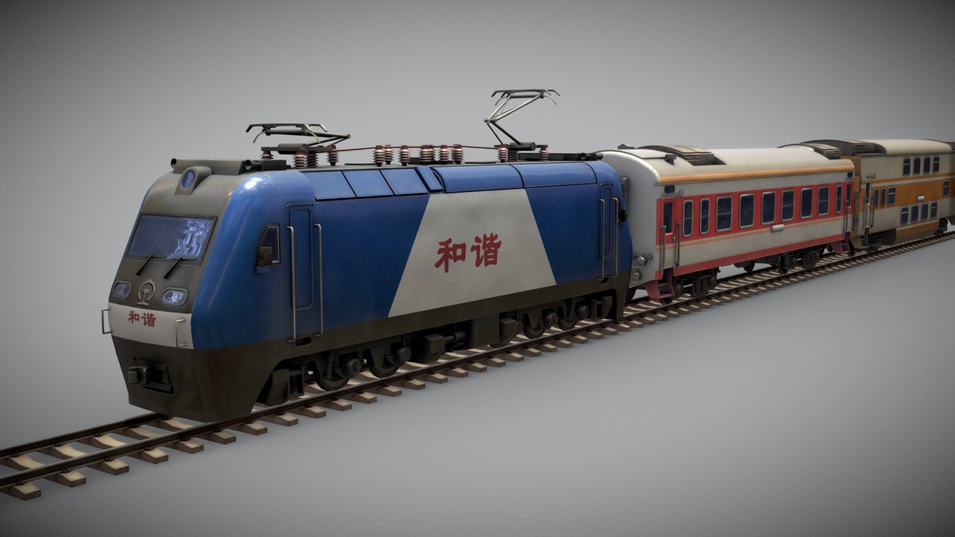 Mini Electrical Passenger Train - 3D model by raktajino1982 [3fa1b22 ...