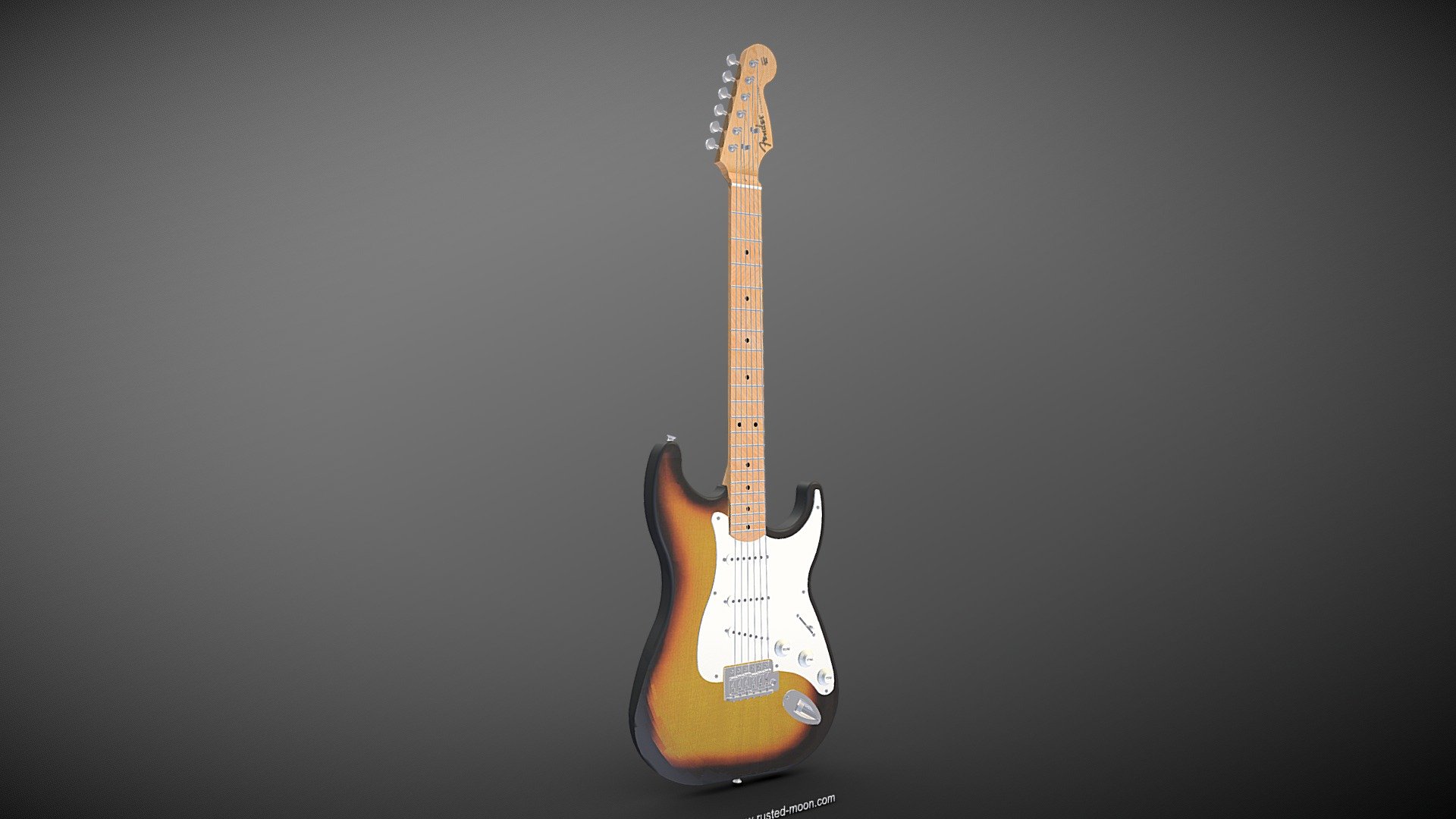 Fender Stratocaster - 3D model by Rusted Moon (@rusted-moon.com ...