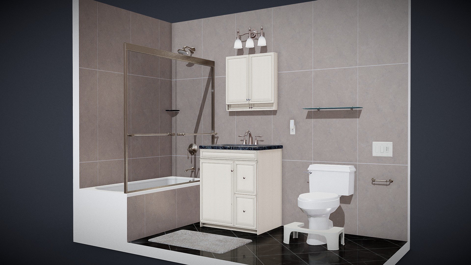 Game Ready | Bathroom Set - Buy Royalty Free 3D model by Saritasa [3fa5b01] - Sketchfab Store