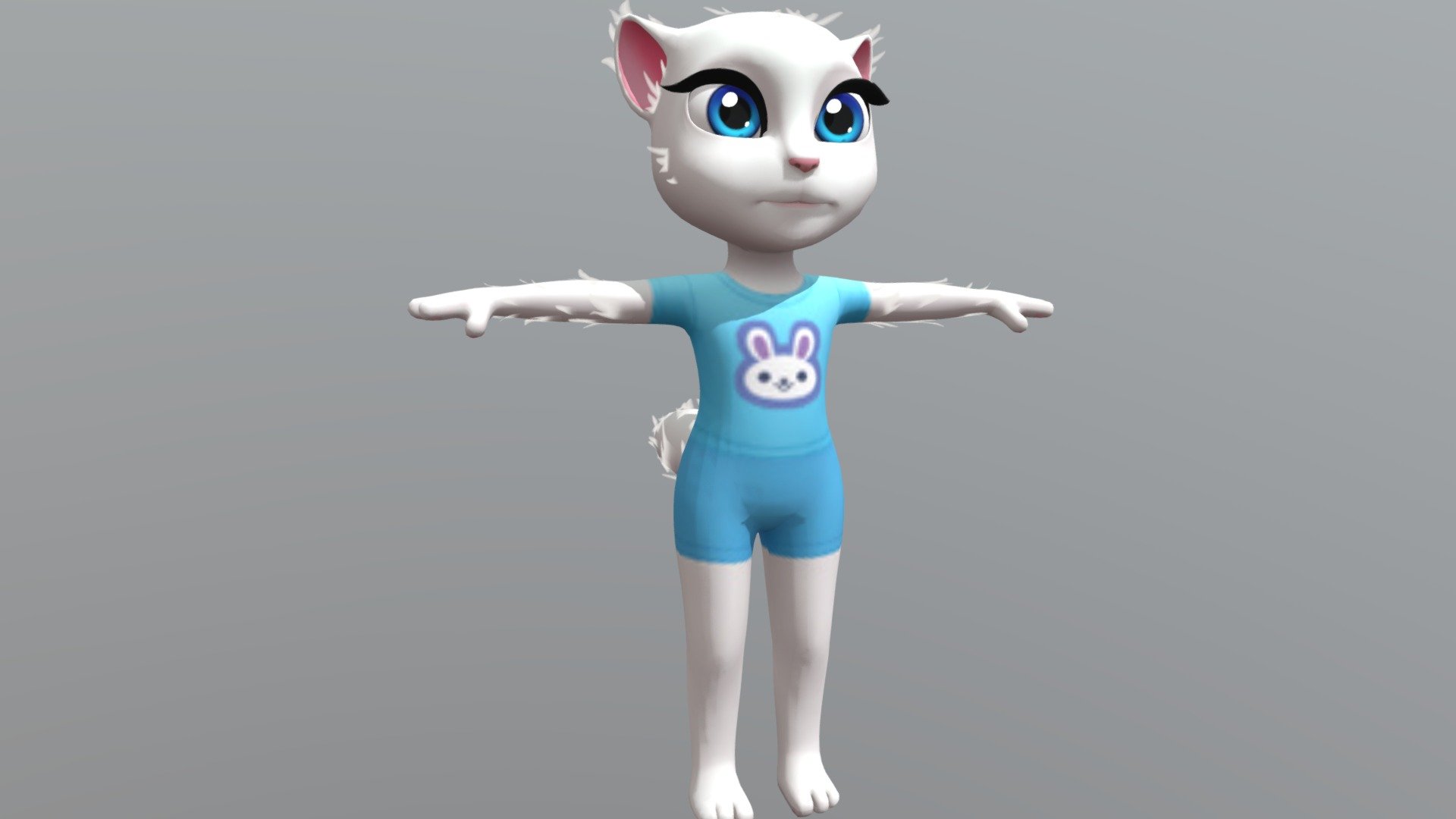 My Talking Angela 2 with Default Clothes - Download Free 3D model by bethann1980 [3fa7bf7 ...