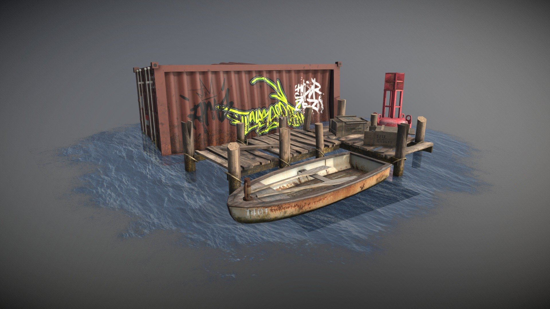 DAE 5 Finished props - By the ocean - 3D model by stenvdlaan [3fa858a ...