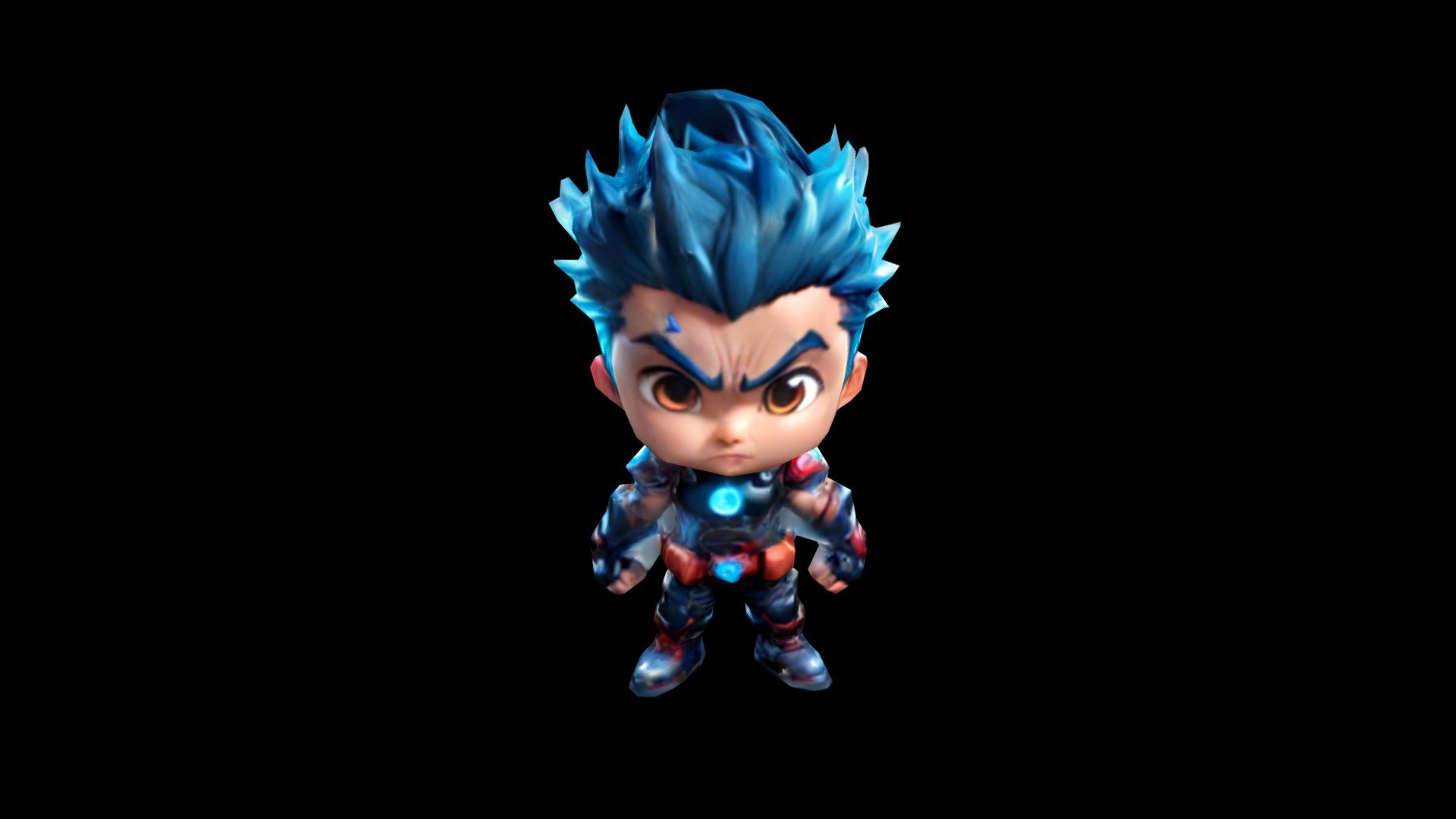 "Chibi Fighter" - Download Free 3D model by klrxyz [3fa9112] - Sketchfab