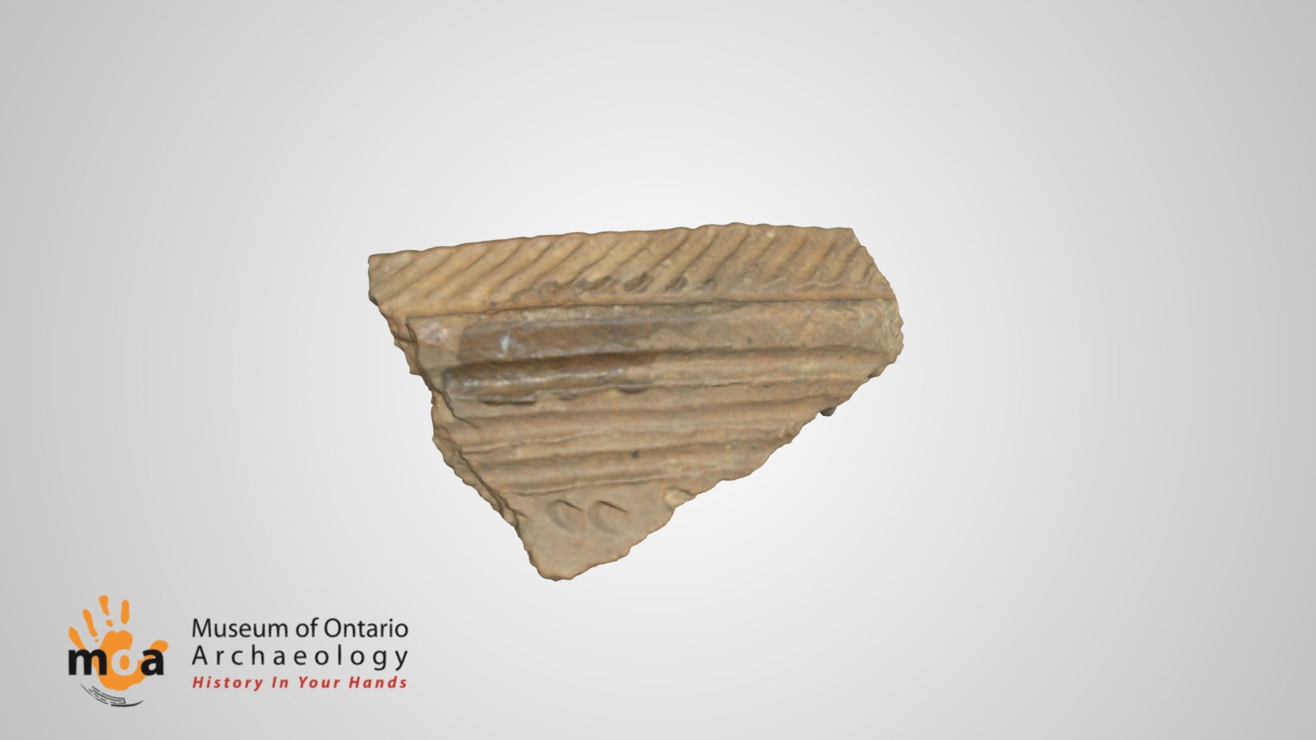 Middleport Oblique Rim Sherd - Lalonde 242-1052 - 3D model by ...