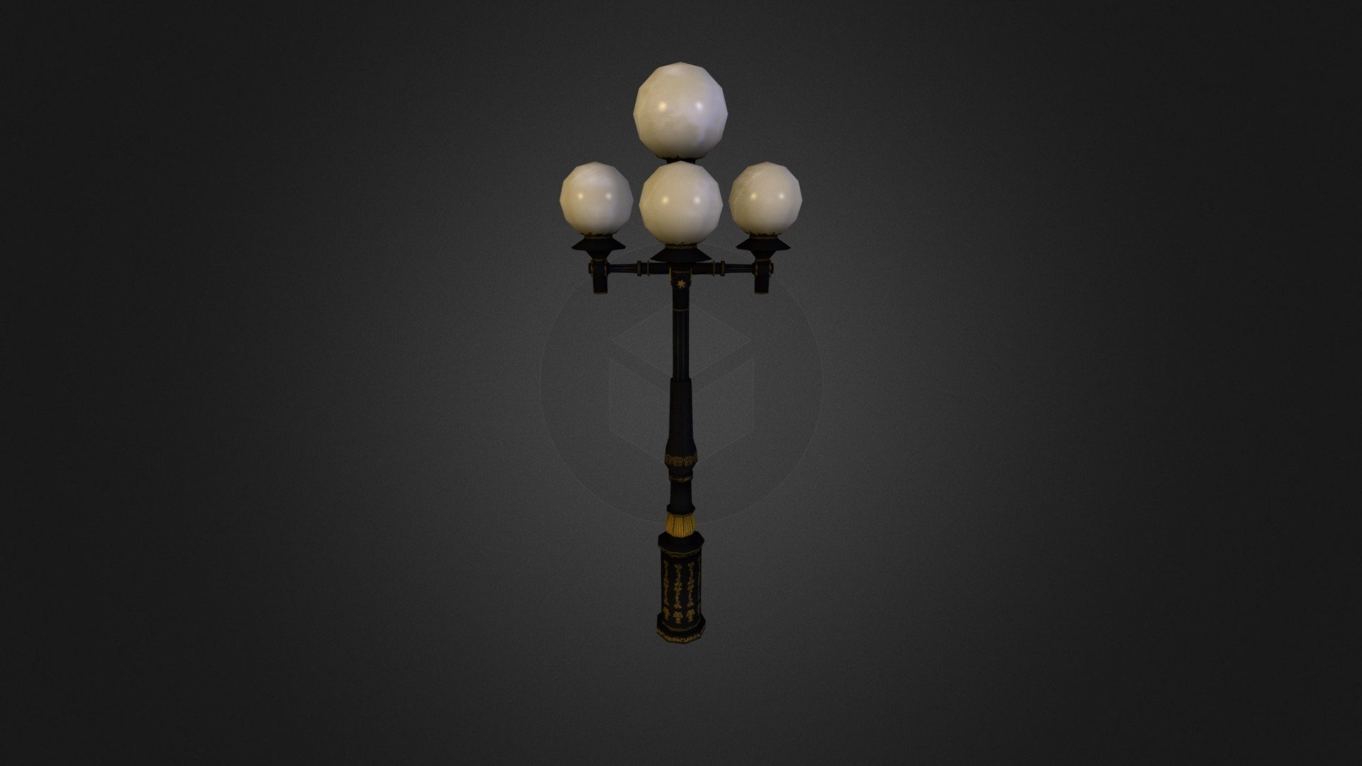Victorian Lamppost - 3D model by Vicente Torres Rossello ...