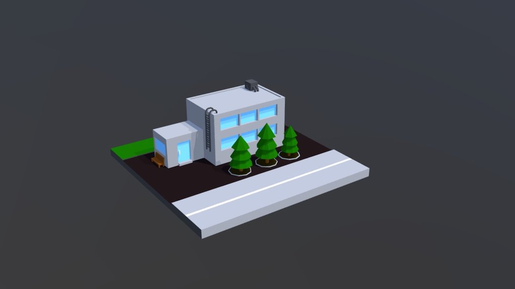 Low Poly Building - Download Free 3D model by Lalenaut (@lale) [3faf787 ...